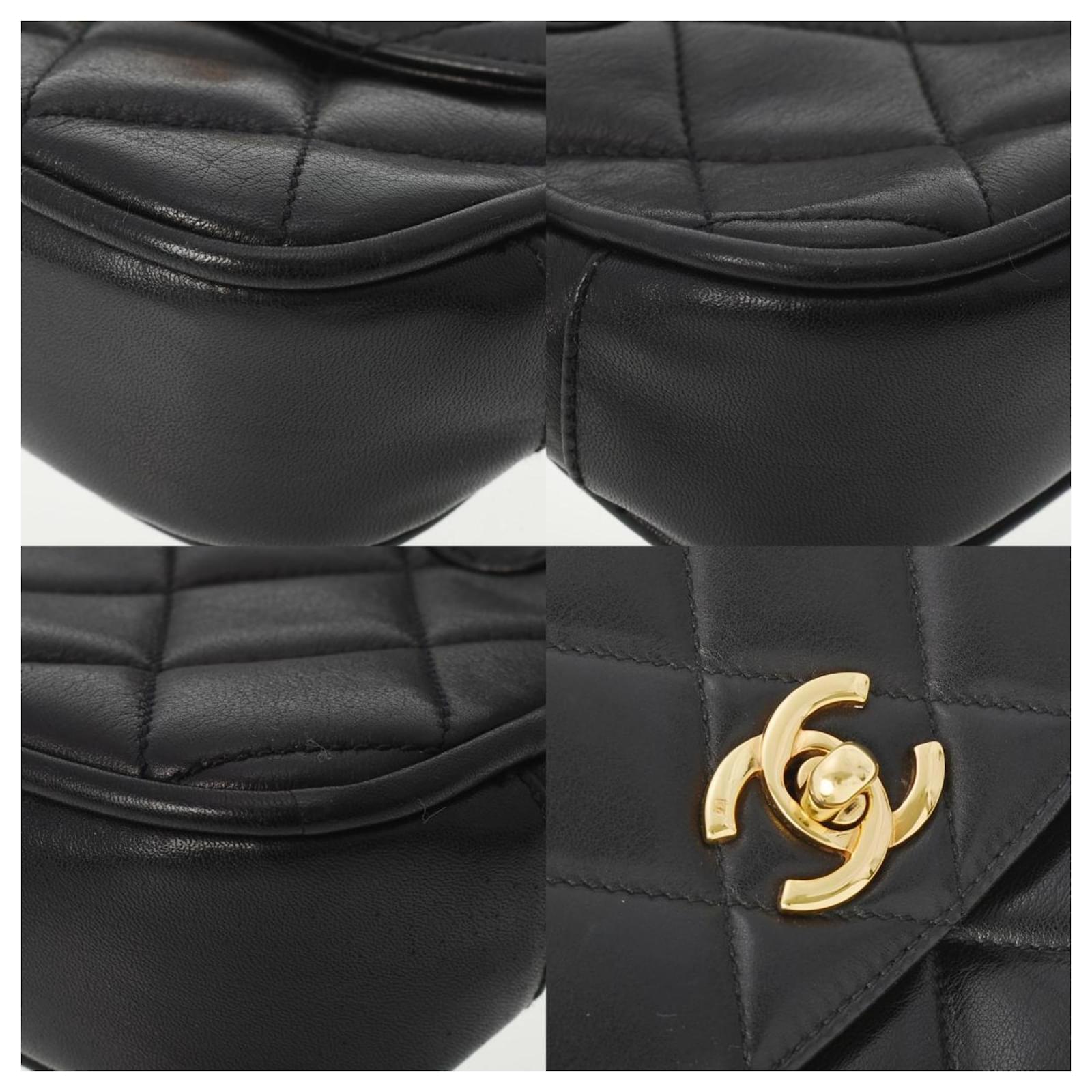 Chanel Matelassé Black Leather ref.776488 - Joli Closet