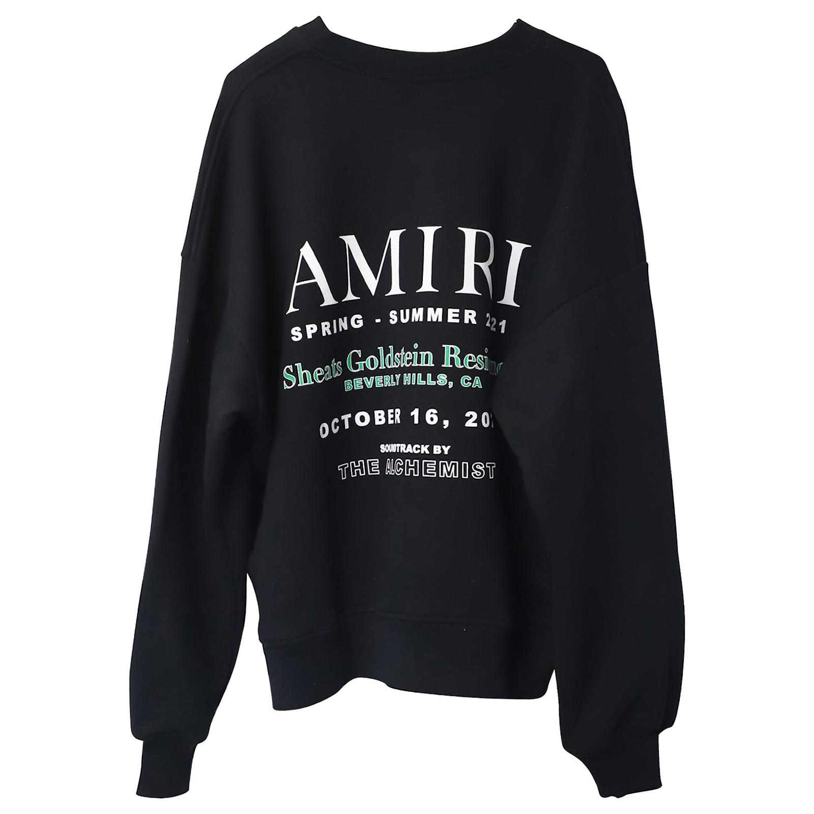 Amiri Printemps 2021 Sweat Col Rond en Coton Noir ref.776820 - Joli Closet