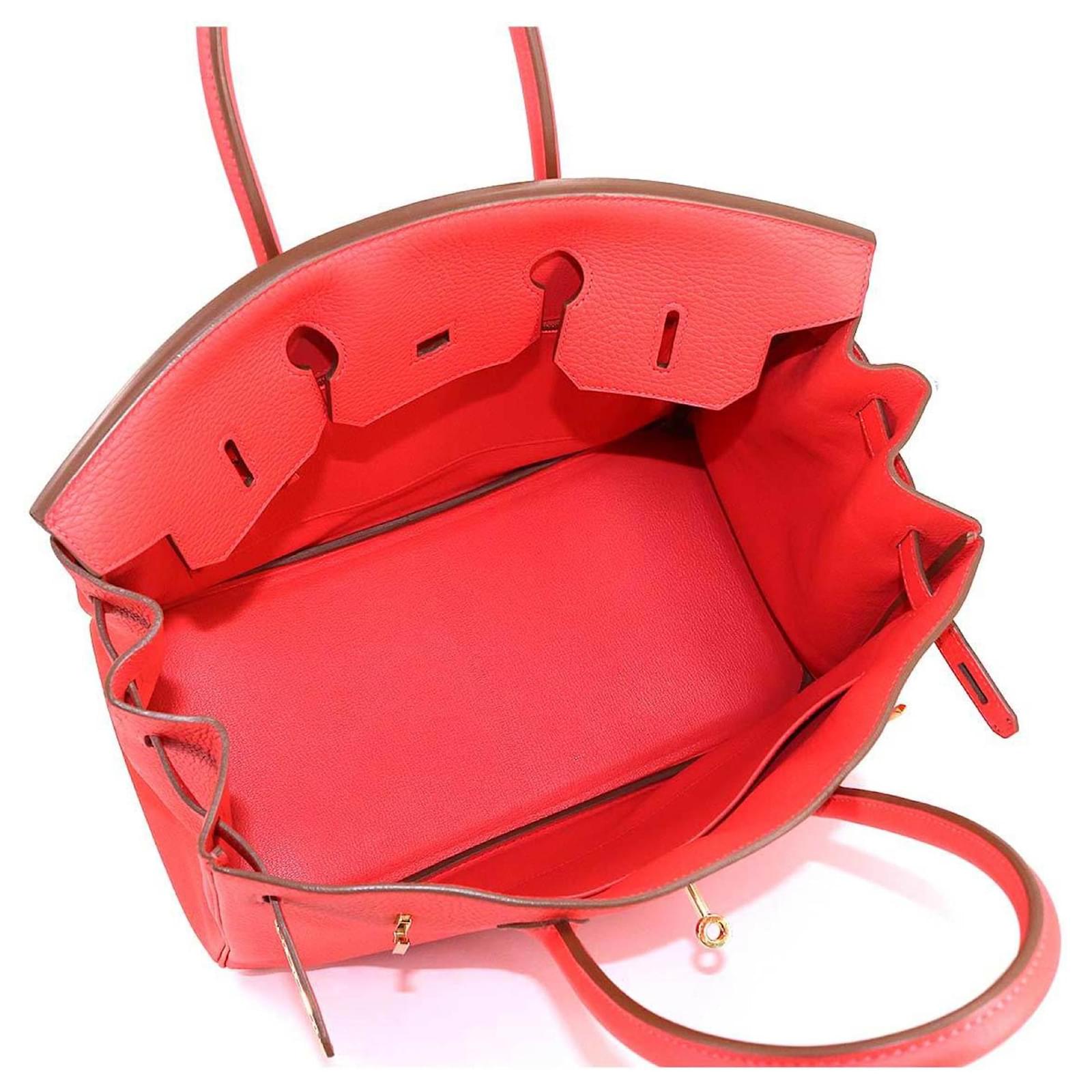 Hermès HERMES BIRKIN Orange Leather ref.777764 - Joli Closet