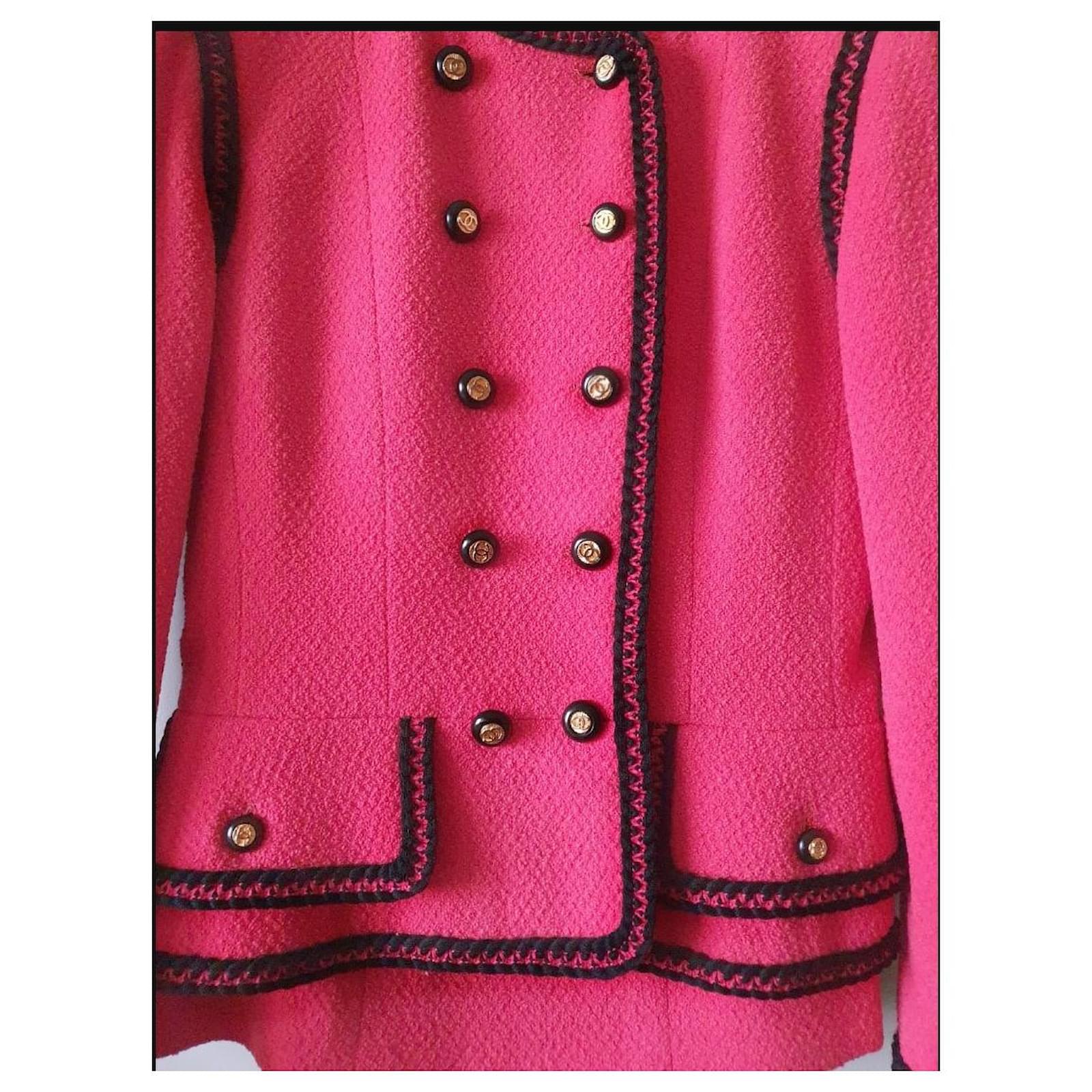 Chanel tailor Black Pink Tweed ref.783289 - Joli Closet