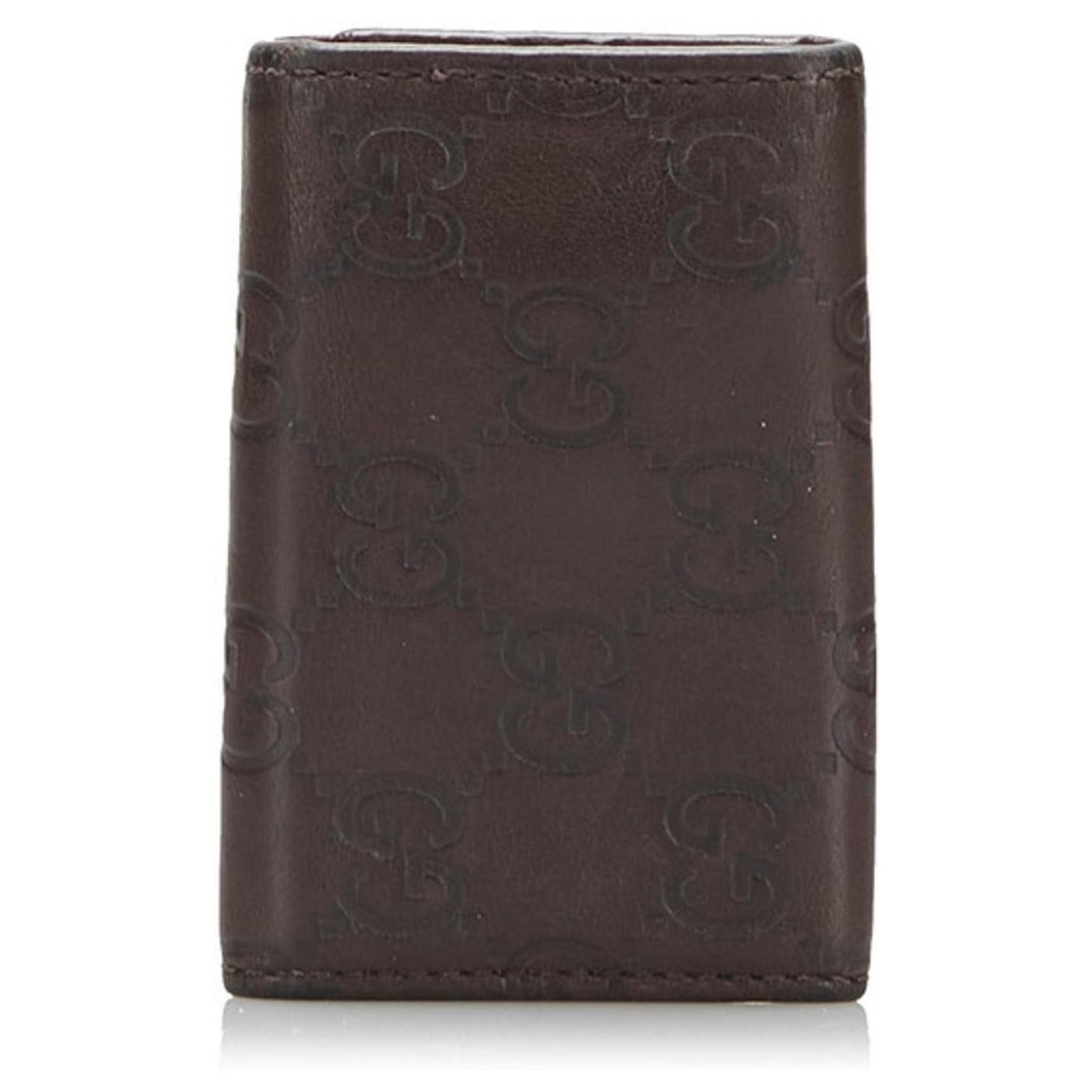 Gucci Key case Brown Leather ref.783412 - Joli Closet