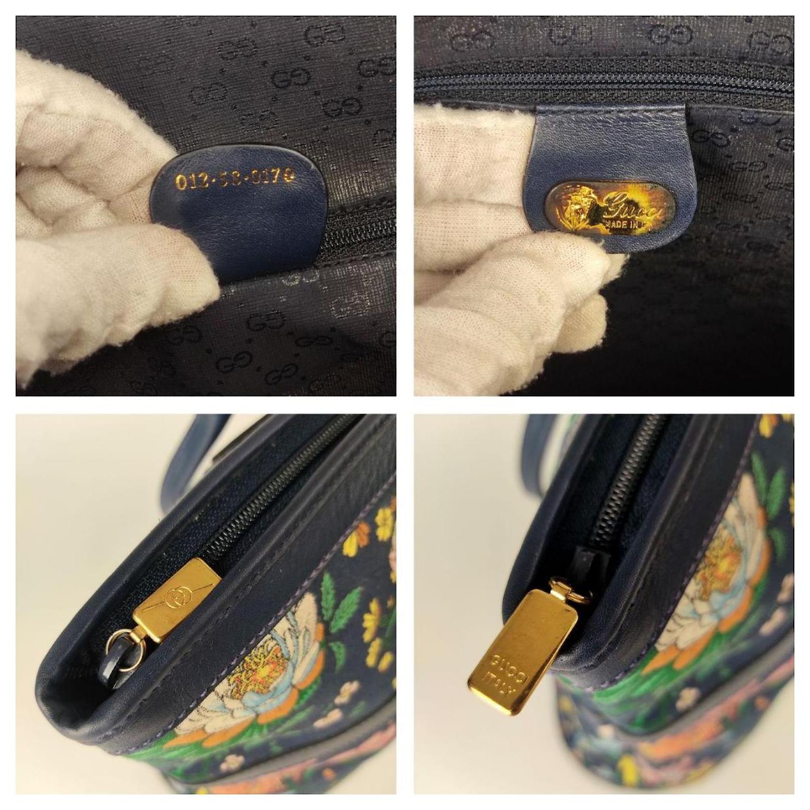 Gucci Flora Line Travel Bag Blue Cloth ref.783582 - Joli Closet