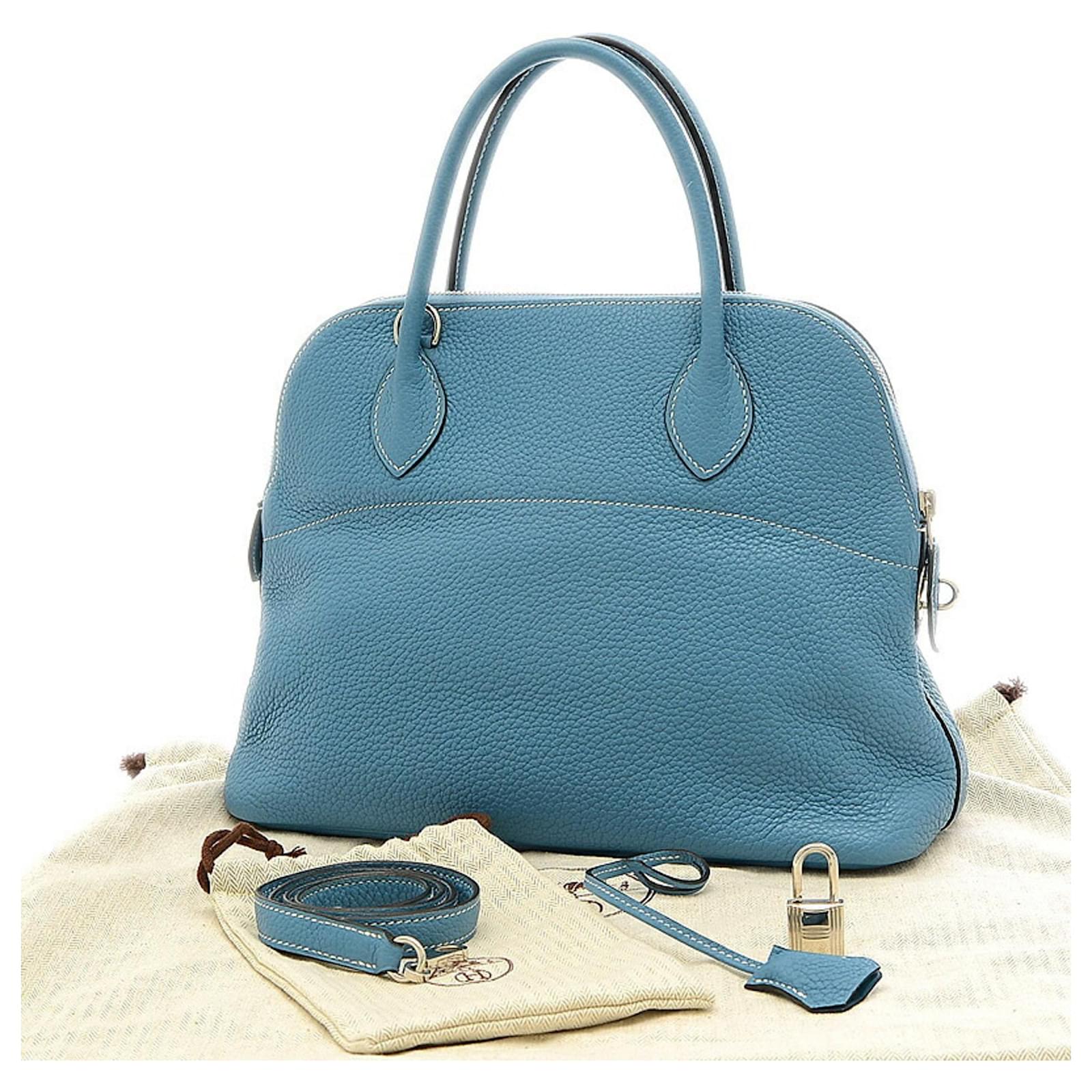 Hermès Hermes Bolide Light blue Leather ref.786015 - Joli Closet