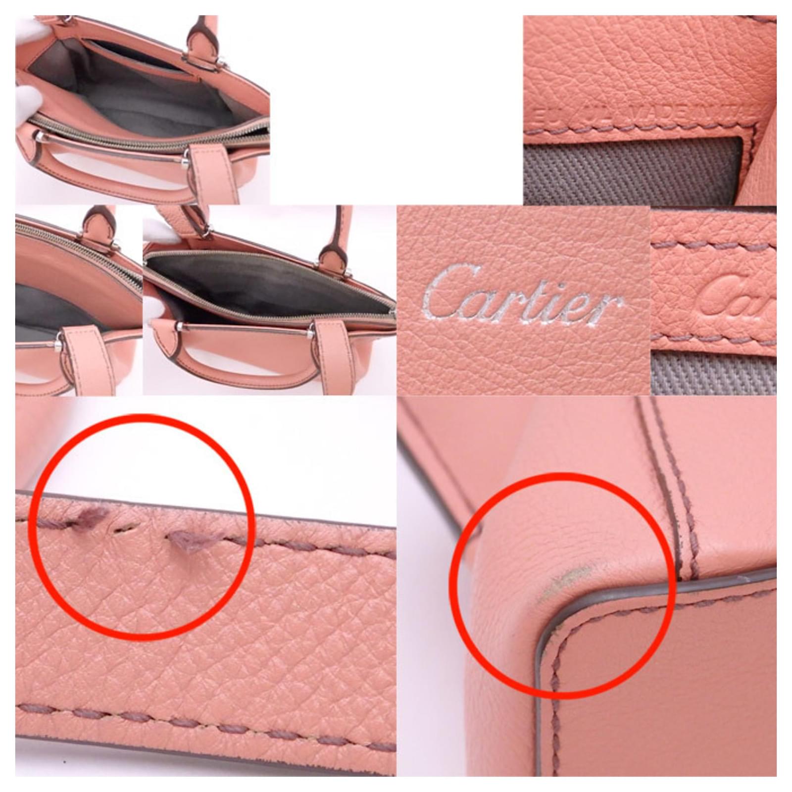 Cartier C de cartier Cuir Rose ref.786167 - Joli Closet