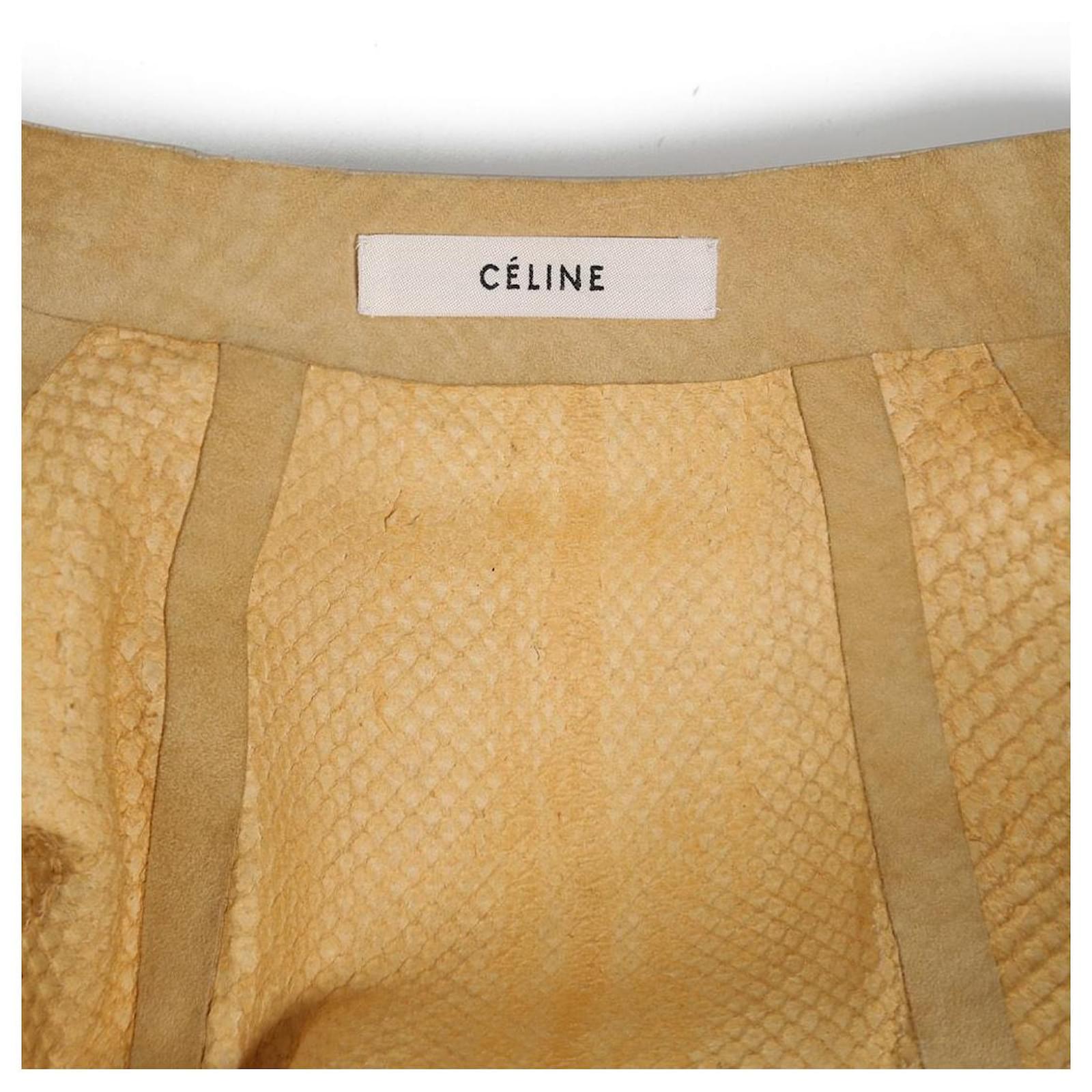 Céline Celine Python Crop Jacket With Long Sleeves Multiple colors ...