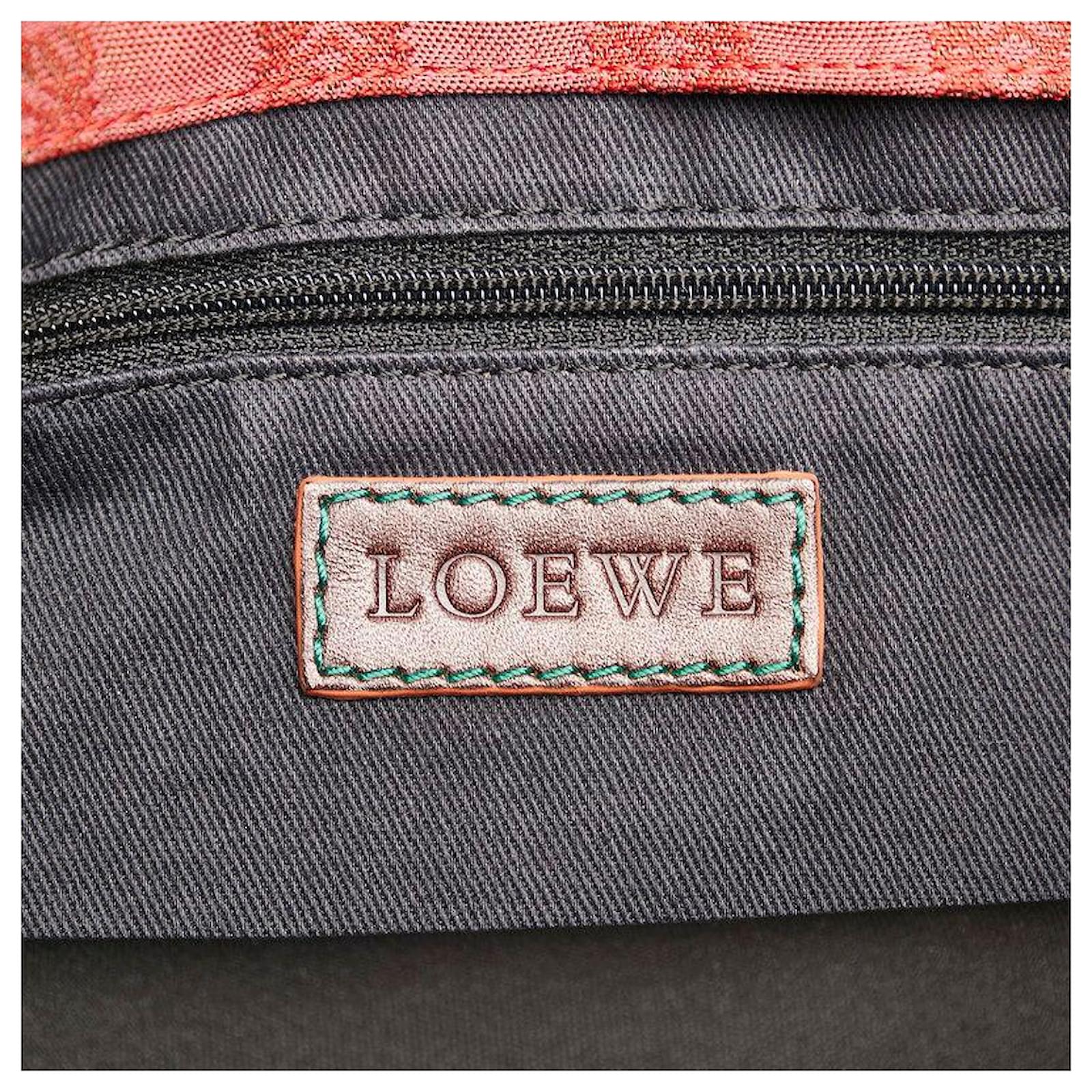 loewe Anagram Canvas Tote Bag red Cloth ref.788367 - Joli Closet