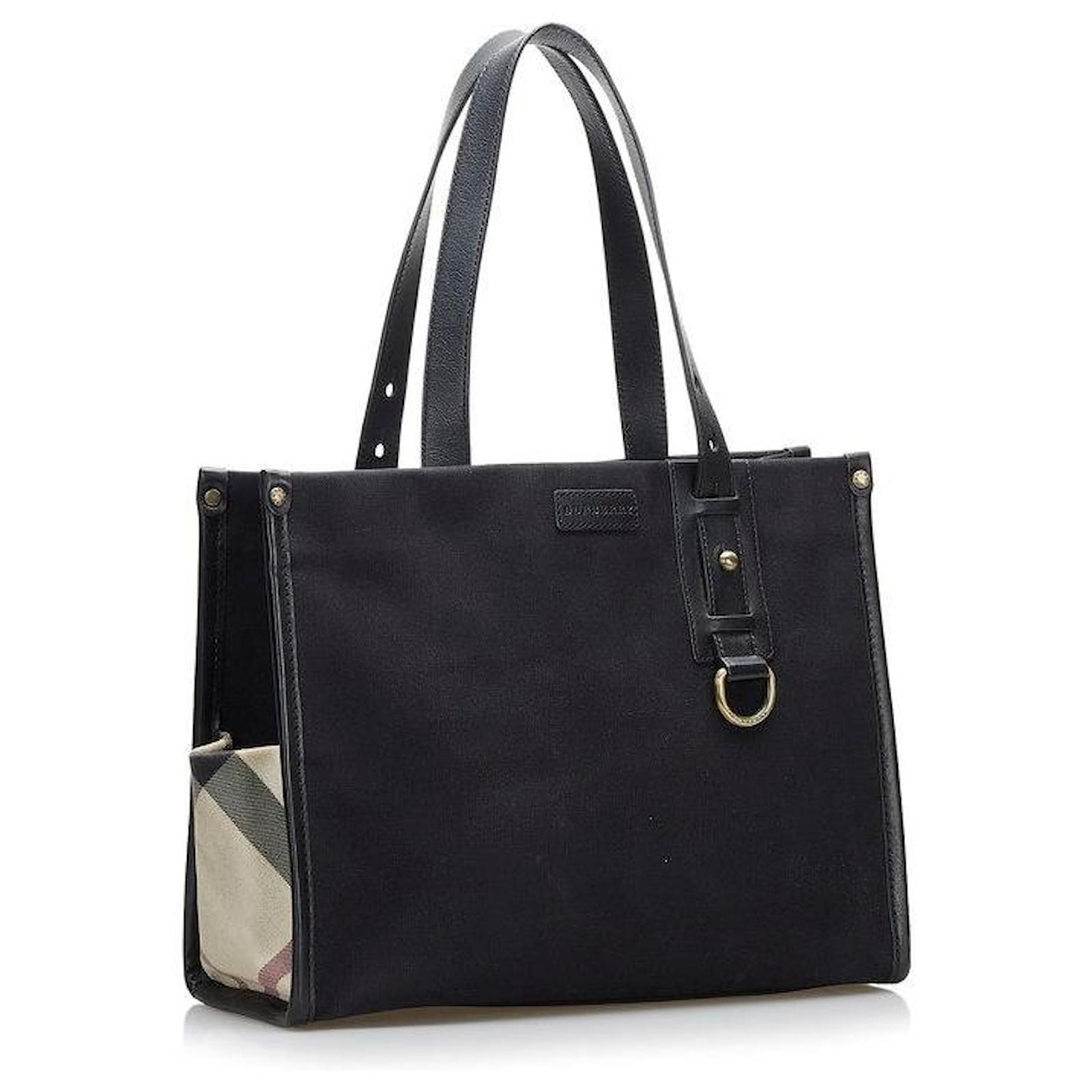 burberry Canvas Tote Bag black Cloth ref.788400 - Joli Closet