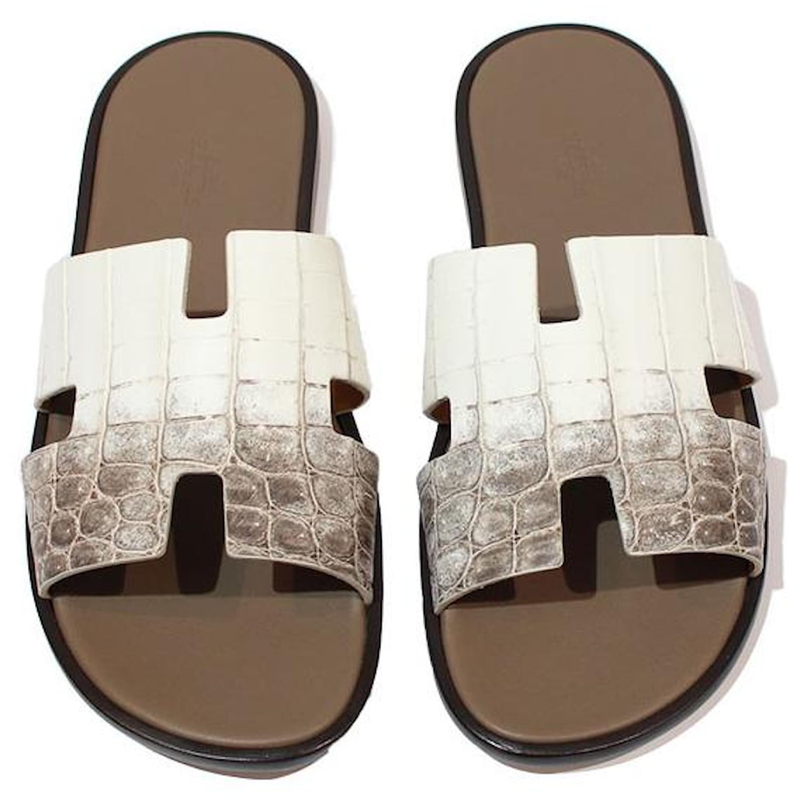 Hermès Men Sandals Beige Python ref.JC789119 (Sold) - Joli Closet