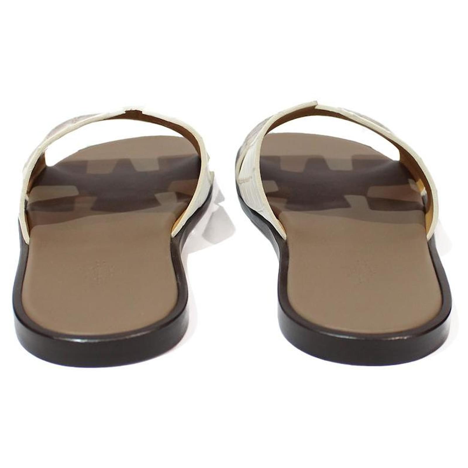 Hermès Men Sandals Beige Python ref.JC789119 (Sold) - Joli Closet