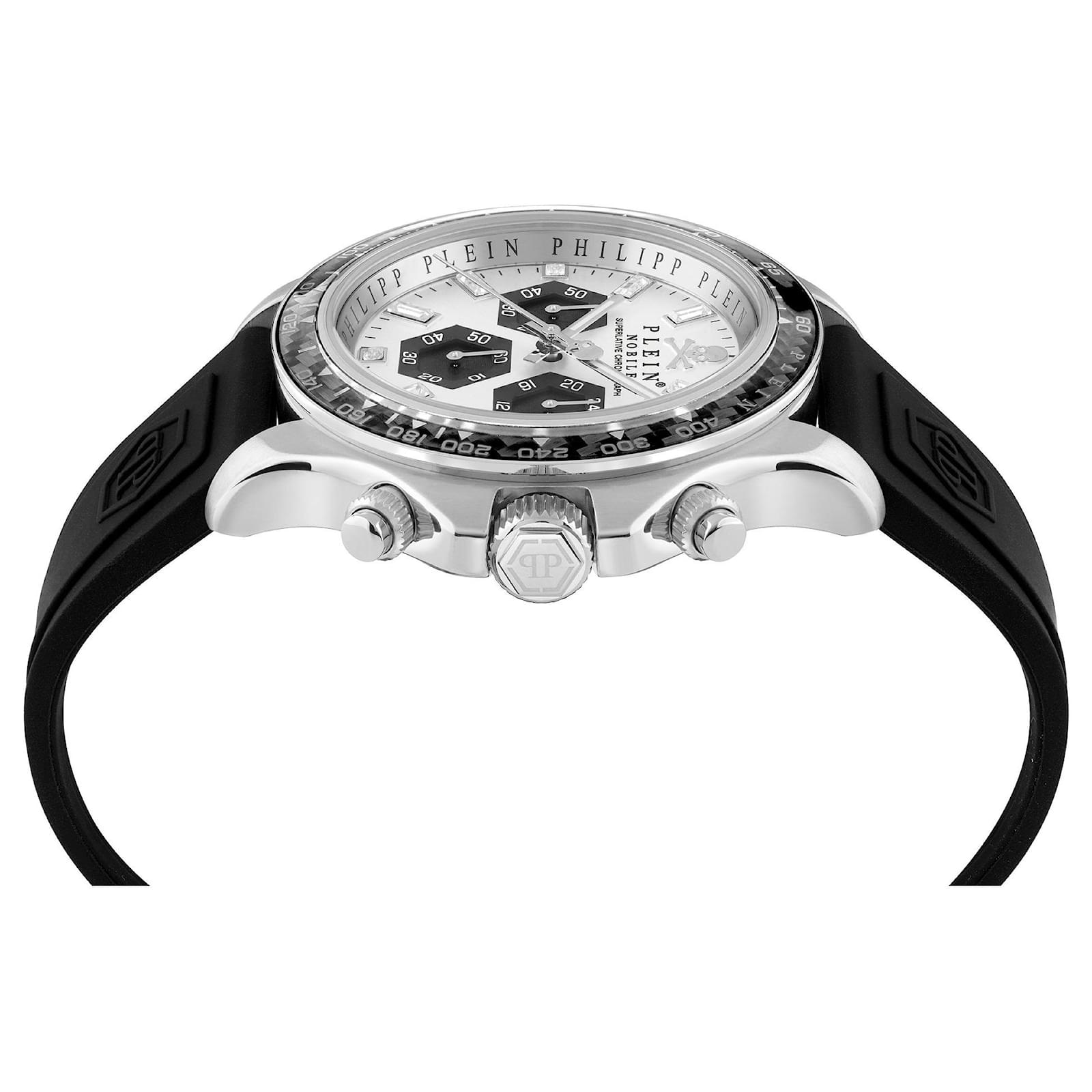 Philipp Plein Nobile Racing Chronograph Uhr Silber Metallisch ref ...