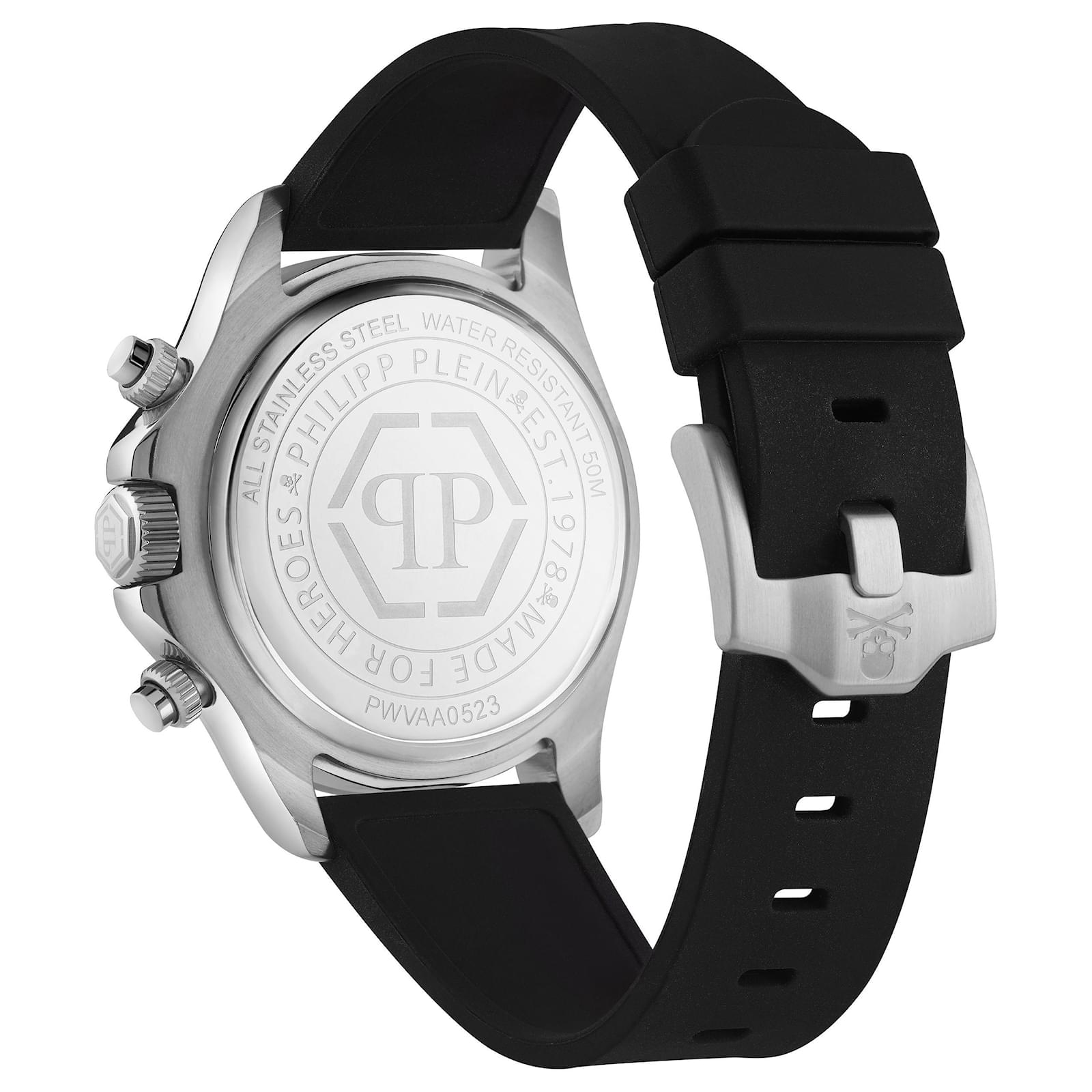 Philipp Plein Nobile Racing Chronograph Uhr Silber Metallisch ref ...