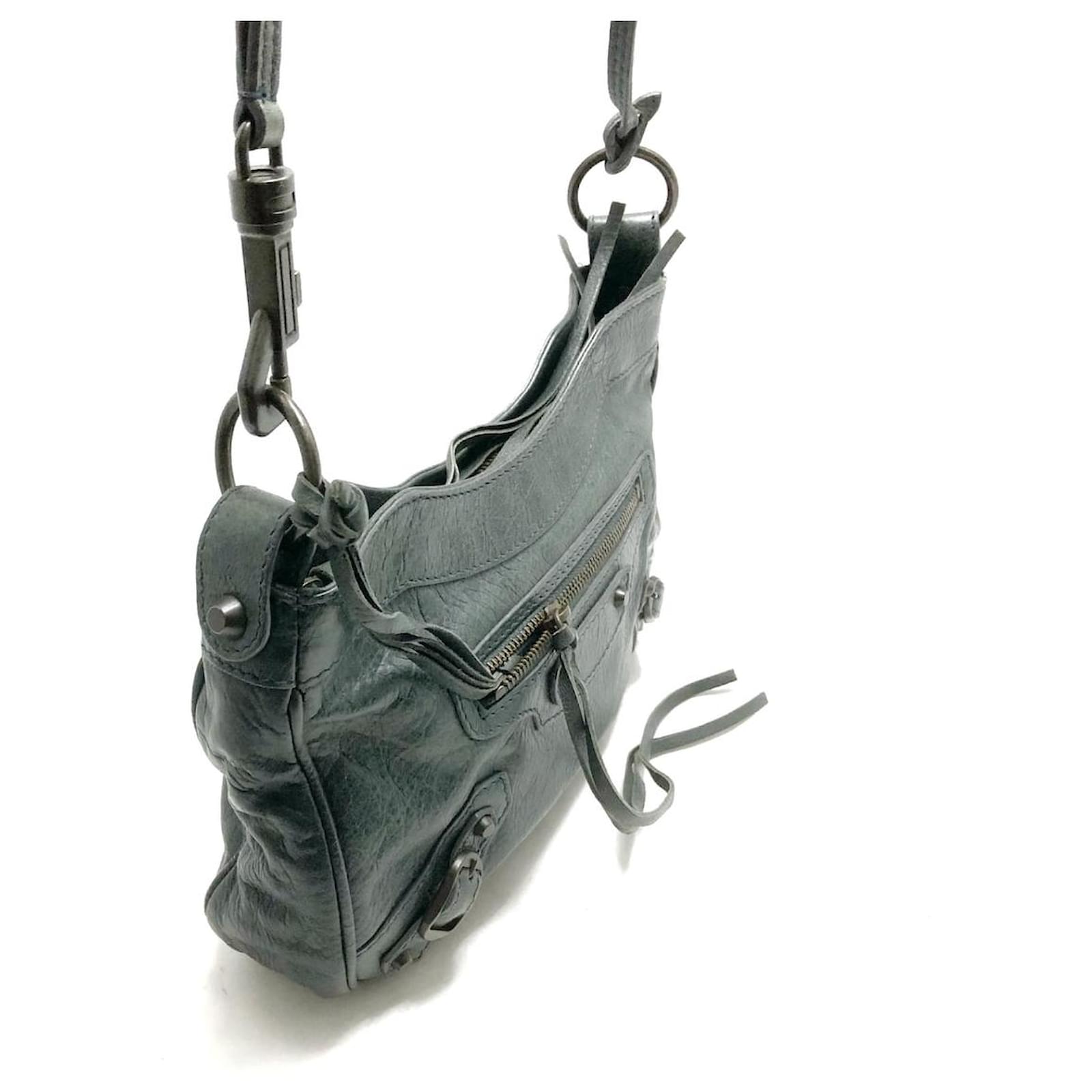 Balenciaga Hip Green Leather ref.790064 - Joli Closet