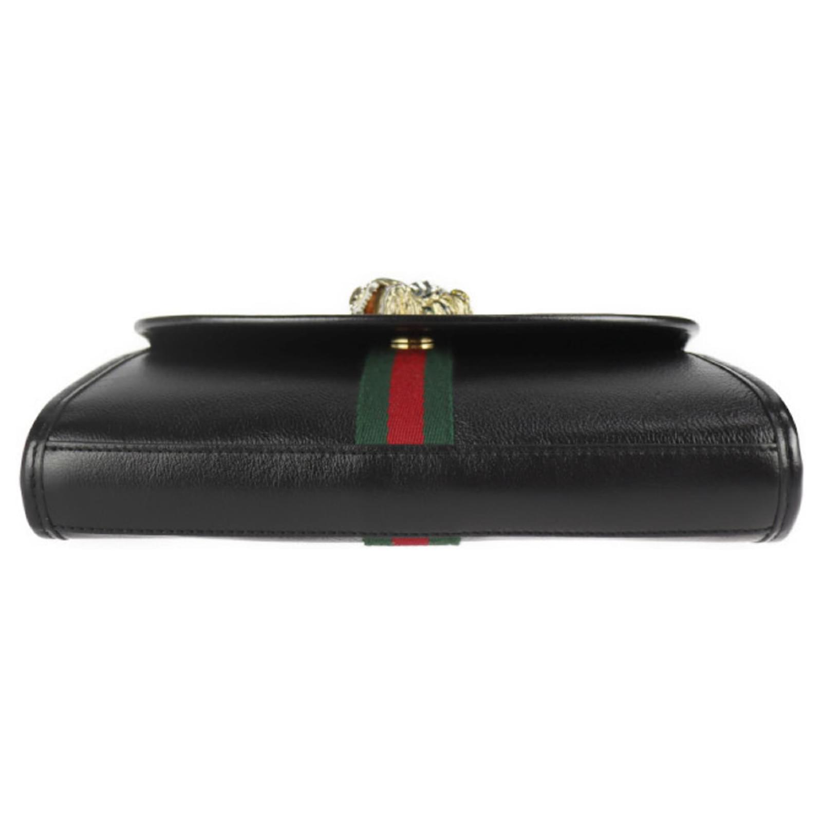 Gucci Rajah Black Leather ref.790466 - Joli Closet