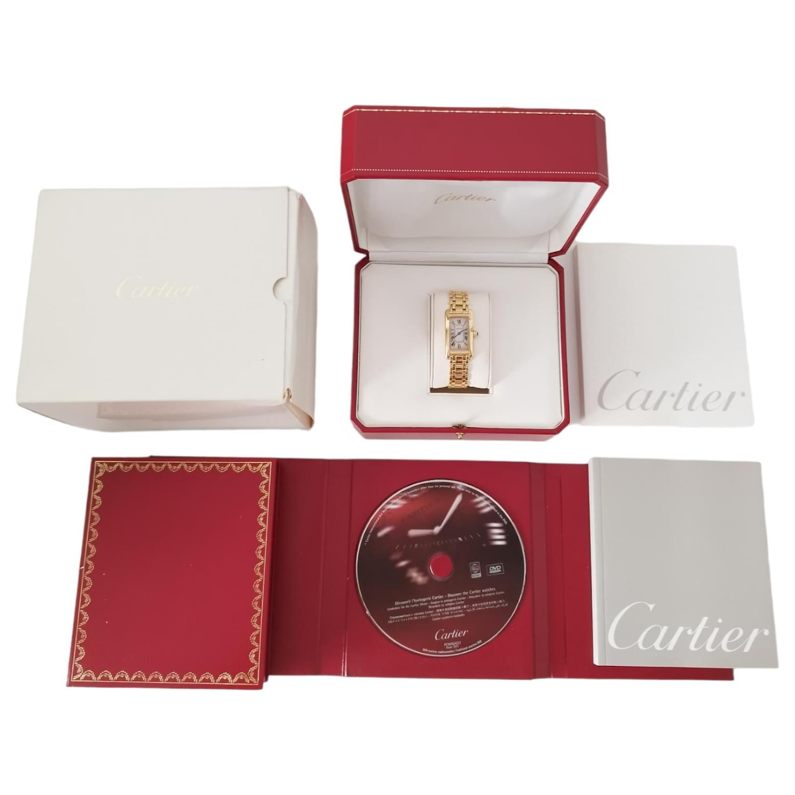 Cartier Tank Americaine yellow gold watch Golden ref.790544 - Joli Closet