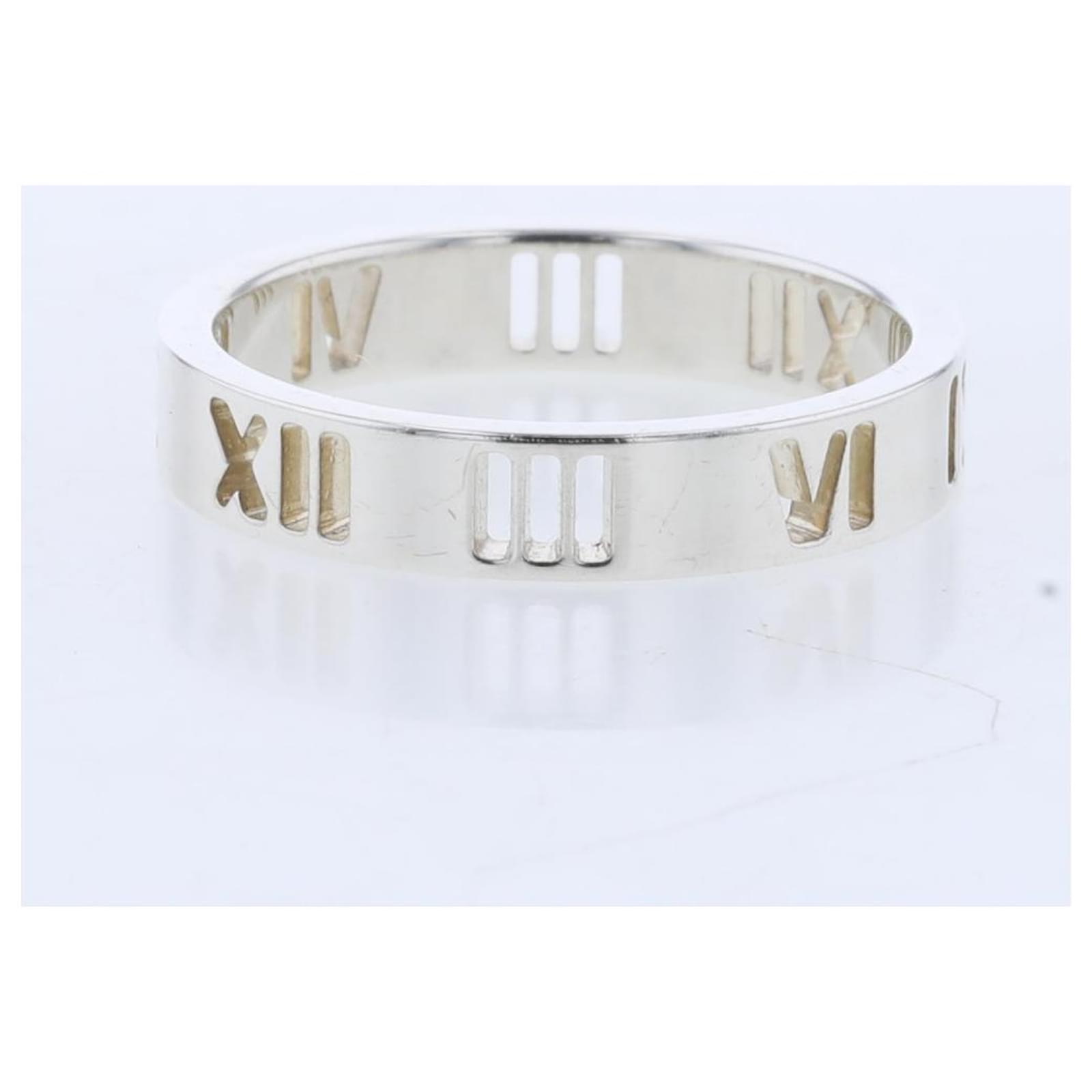 Tiffany & Co Bague Atlas Argenté ref.791960 - Joli Closet
