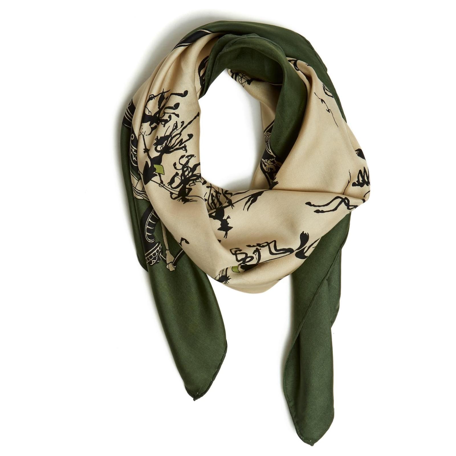 Hermès LETTER FROM NAPOLEON TO MURAT 1950 Multiple colors Silk ref ...