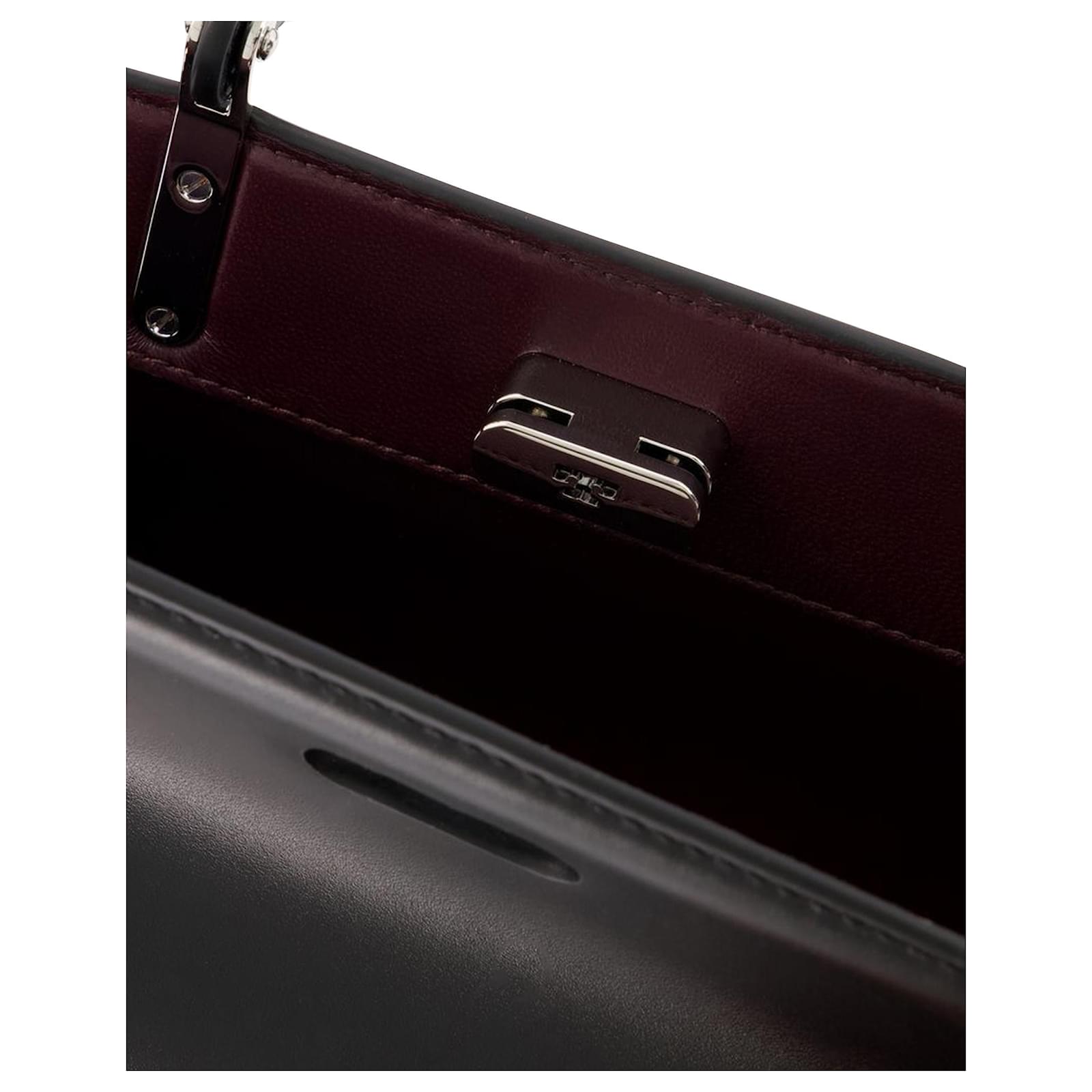 Petite Lee Radziwill Cat Eye Bag - Tory Burch - Black - Leather ref ...
