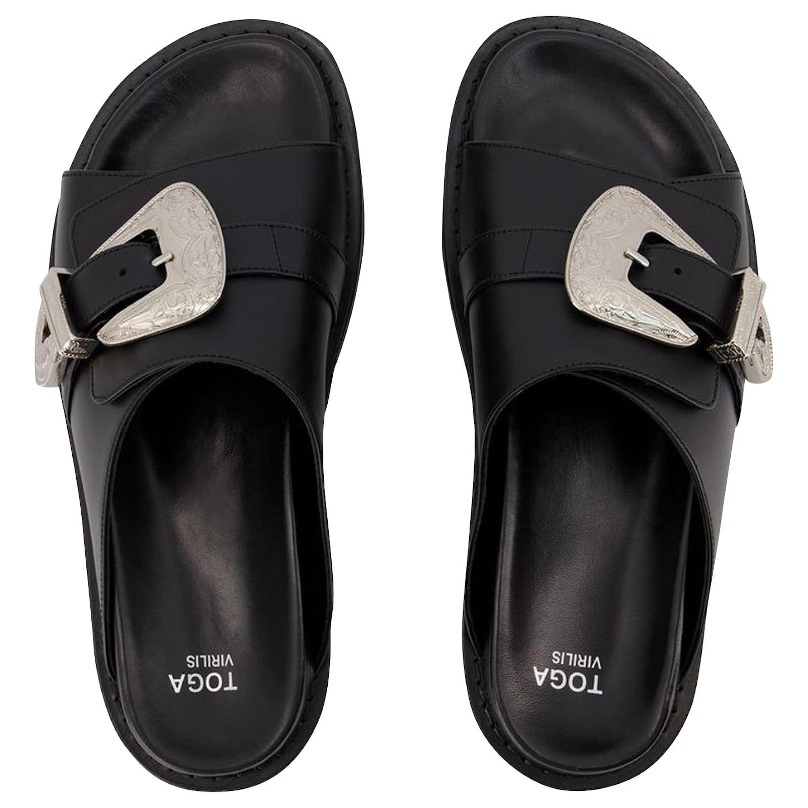Toga Pulla AJ1248 Slides - Toga Virilis - Black - Leather ref.794547 ...