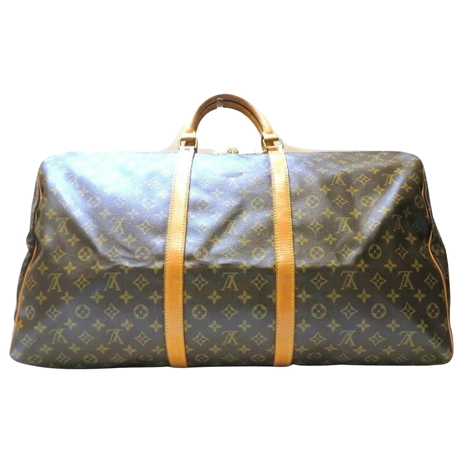 Louis Vuitton Keepall 60 Brown Cloth ref.794839 - Joli Closet