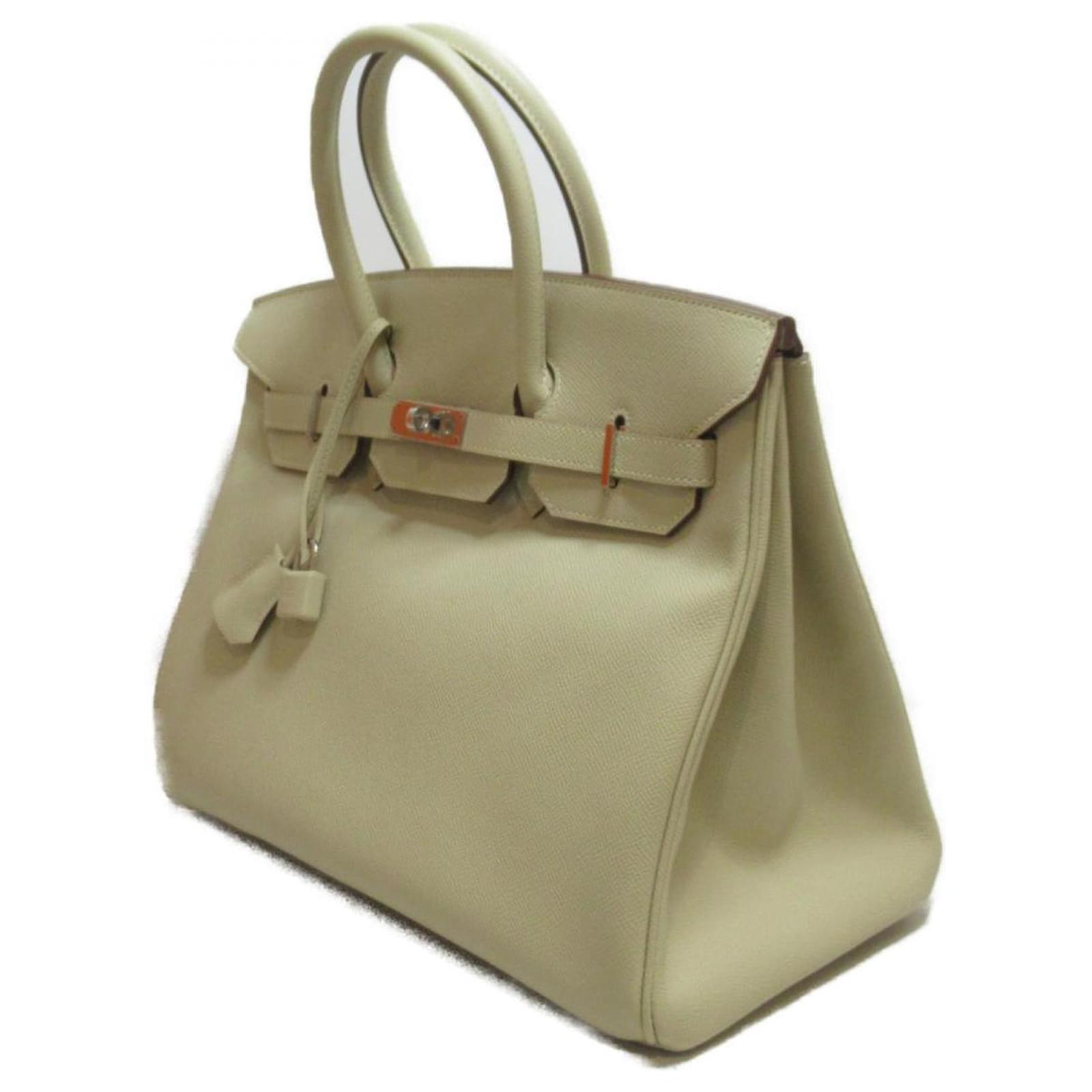 Hermès HERMES BIRKIN 35 Cream Leather ref.794982 - Joli Closet