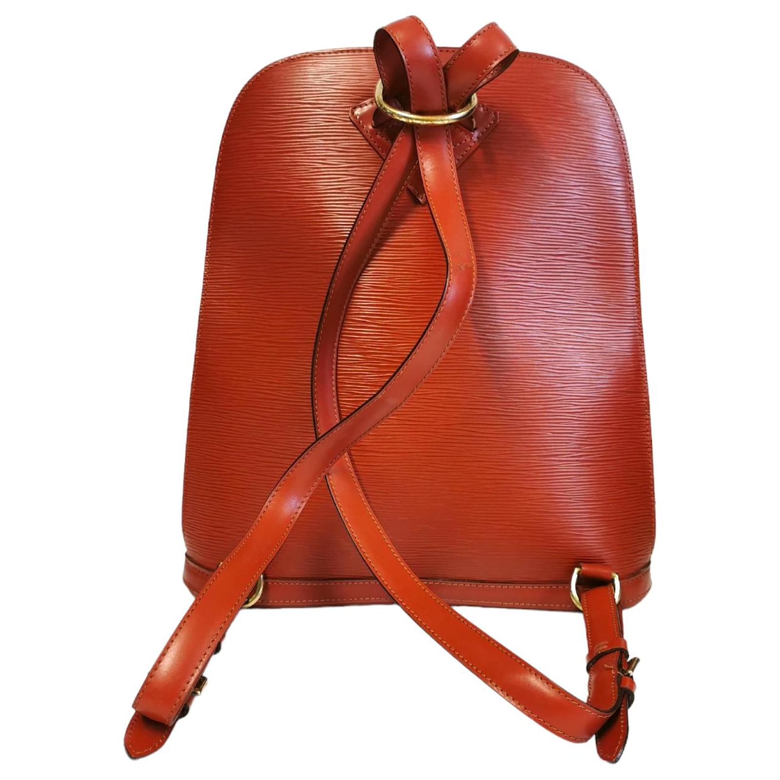 Louis Vuitton Gobelin Backpack Brown Epi Gold Leather ref.796619 - Joli ...