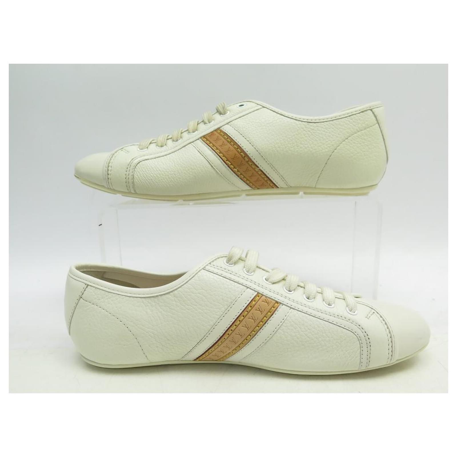 LOUIS VUITTON ACROBAT SHOES 36 WHITE LEATHER SNEAKERS SNEAKERS SHOES ...