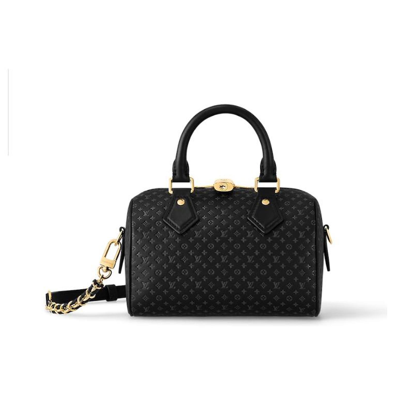 Louis Vuitton LV speedy 20 micro monogram black Leather ref.797475 ...