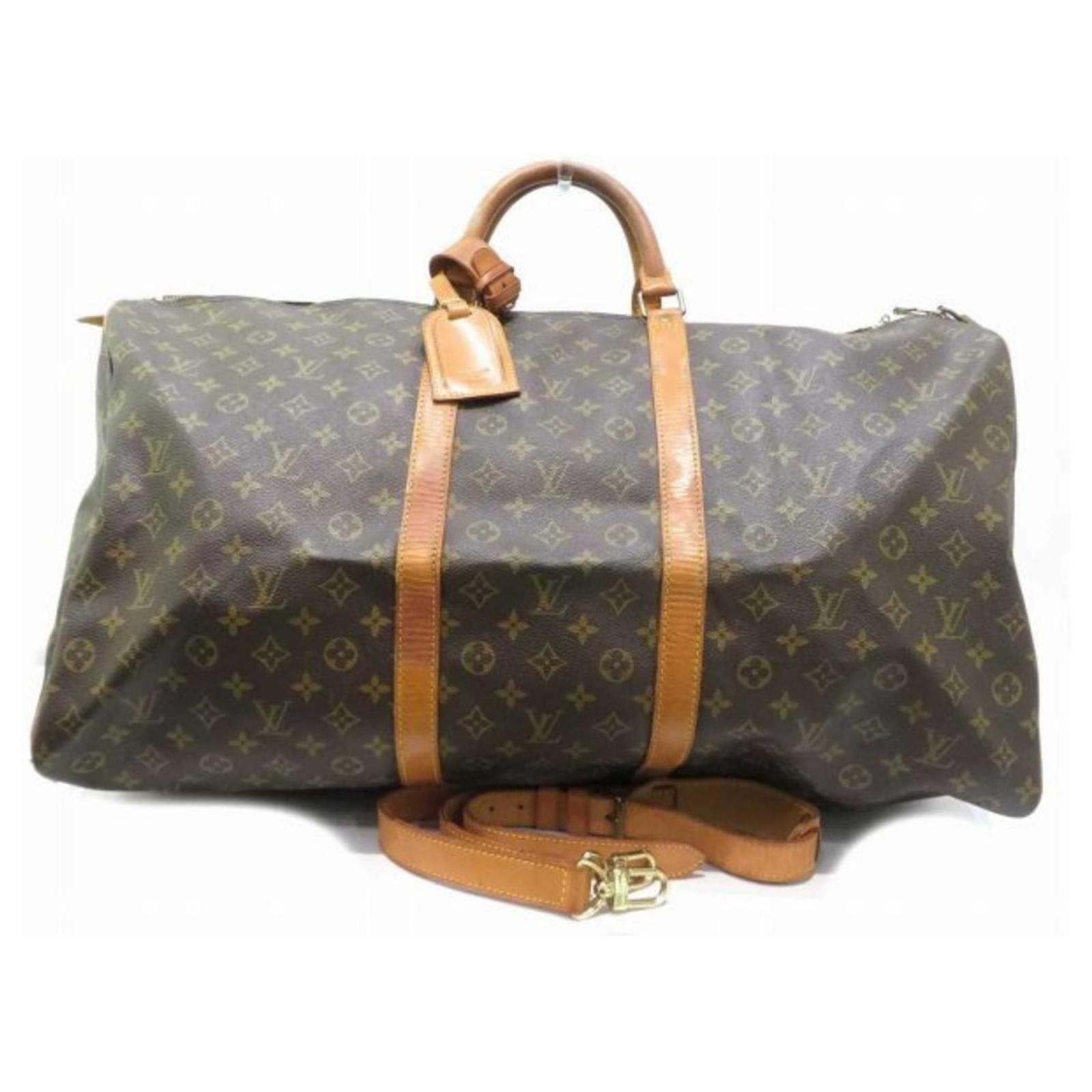 Louis Vuitton Keepall 60 Brown Cloth ref.797761 - Joli Closet