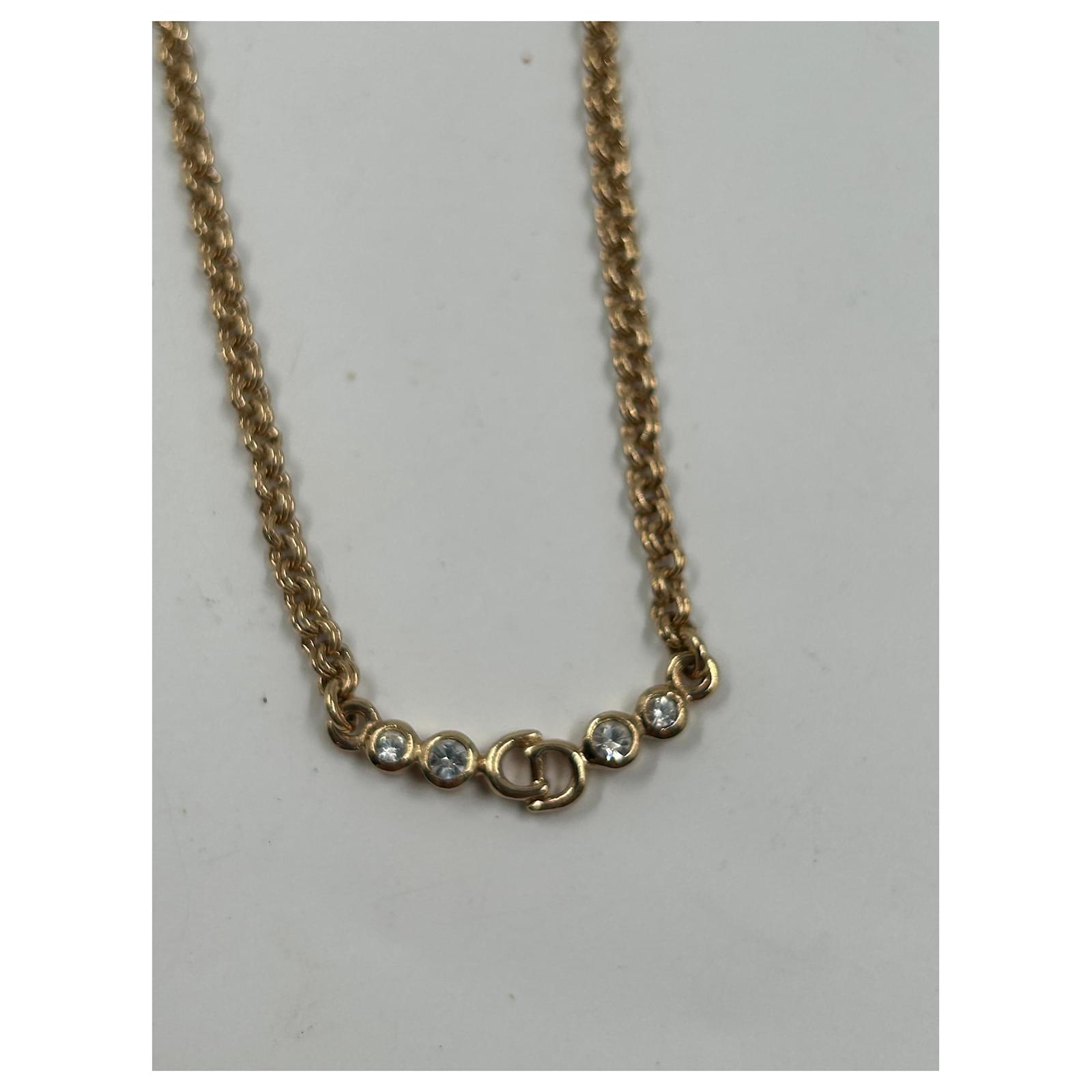 Collier CD Dior doré Métal ref.797998 - Joli Closet