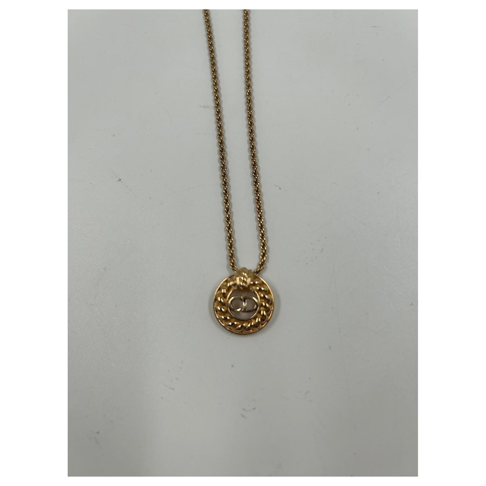 Collier CD Dior doré Métal ref.798001 - Joli Closet