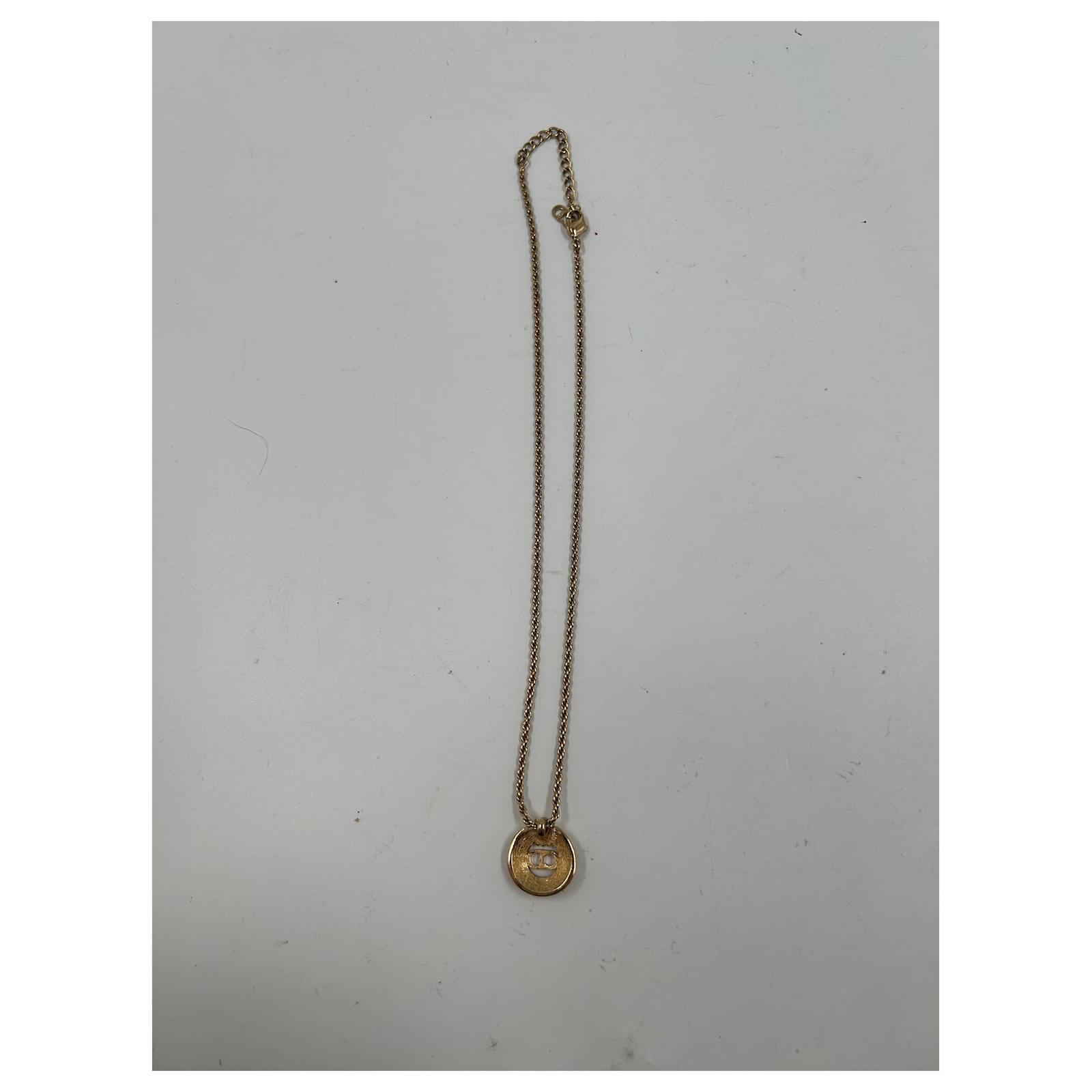 Collier CD Dior doré Métal ref.798001 - Joli Closet