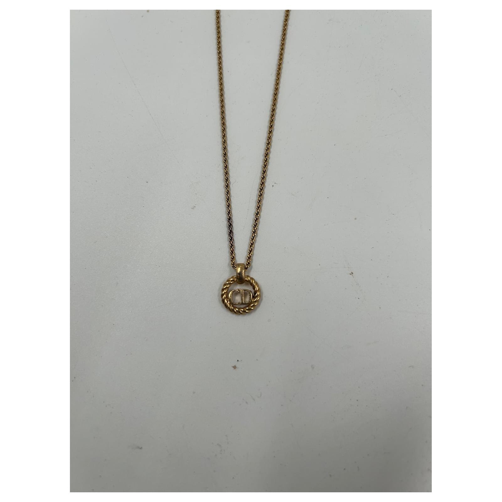 Collier CD Dior doré Métal ref.798004 - Joli Closet