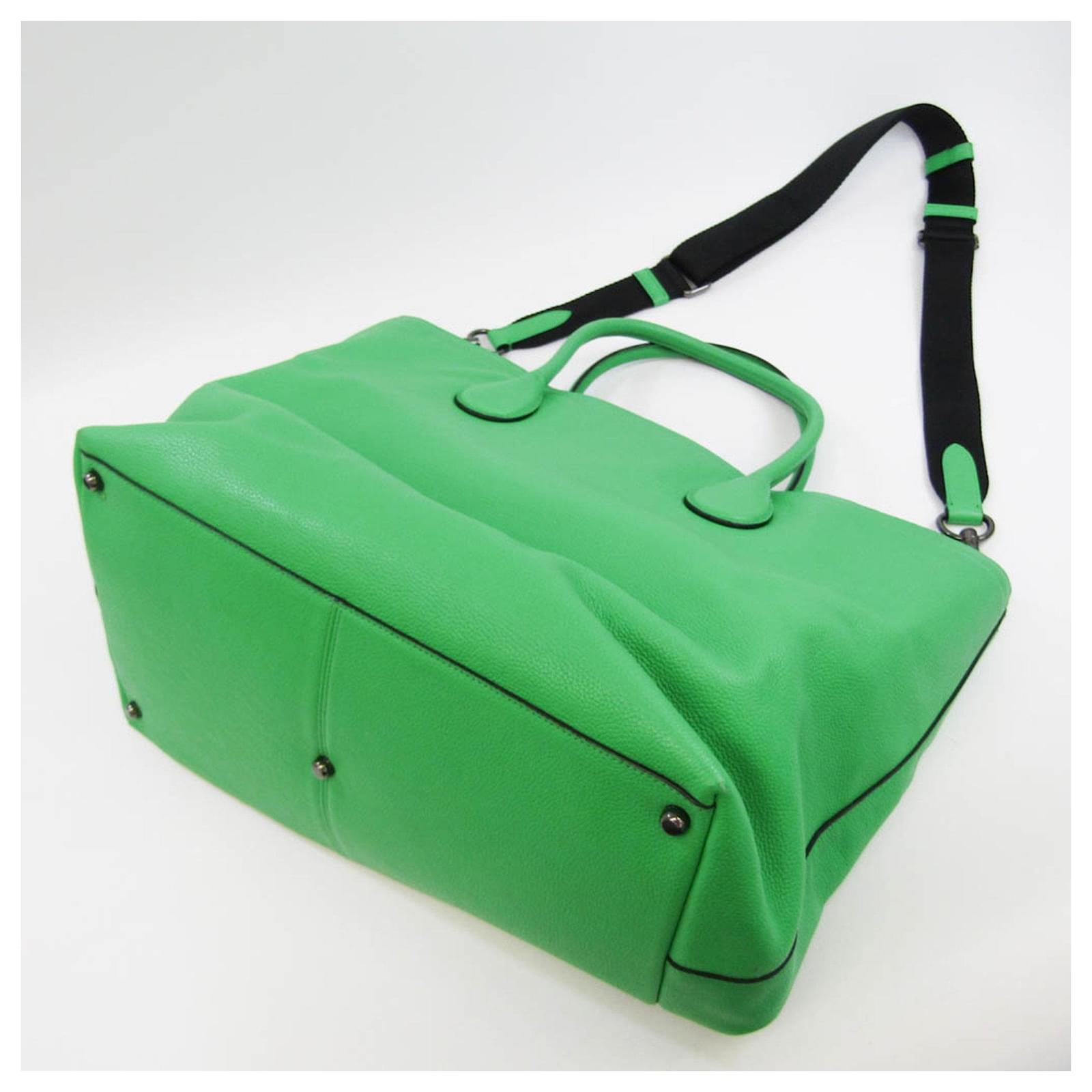 Coach Boston bag Green Leather ref.798731 - Joli Closet