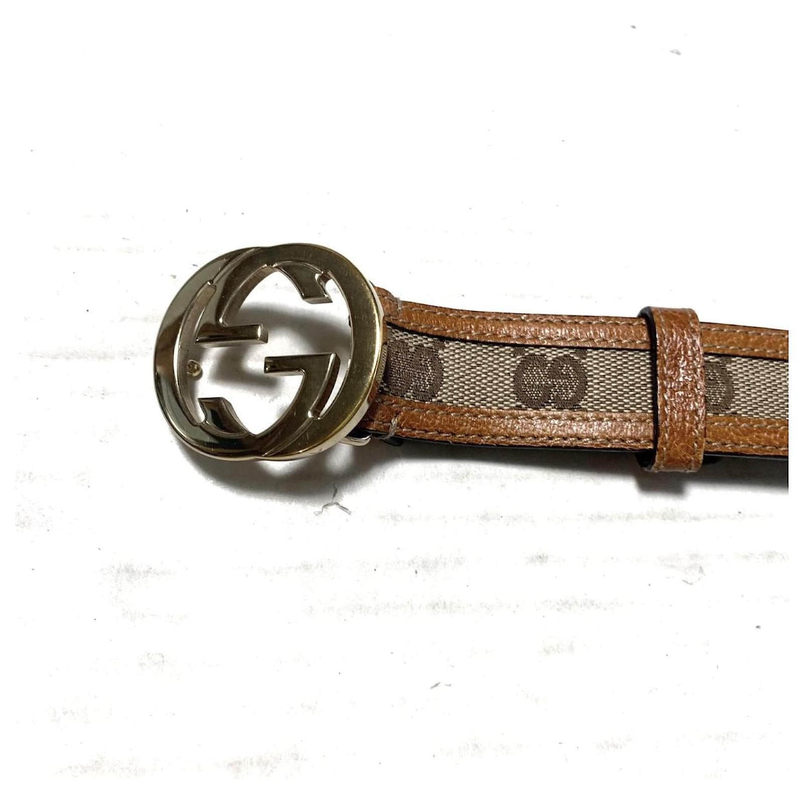 Motif Gucci GG Cuir Marron ref.799648 - Joli Closet