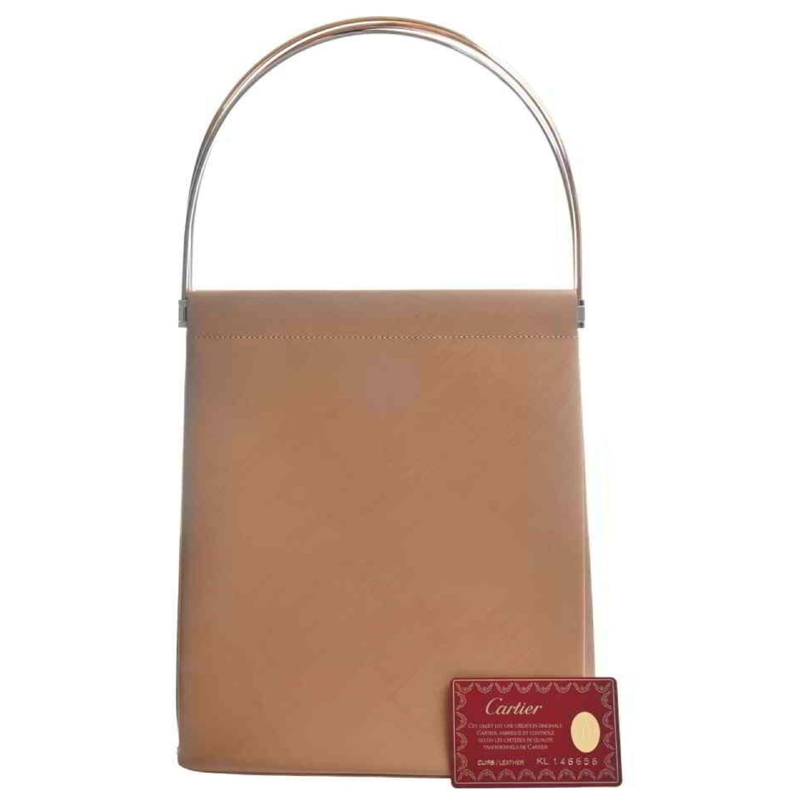Cartier Trinity Beige Leder ref.800428 - Joli Closet