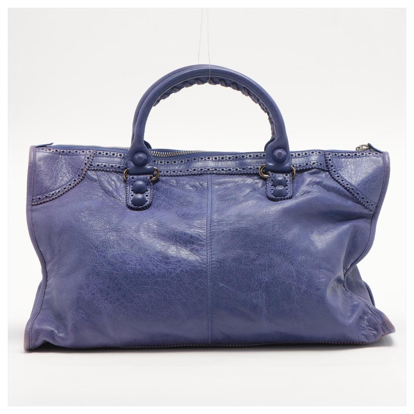 Purple Leather Balenciaga Work ref.800703 - Joli Closet