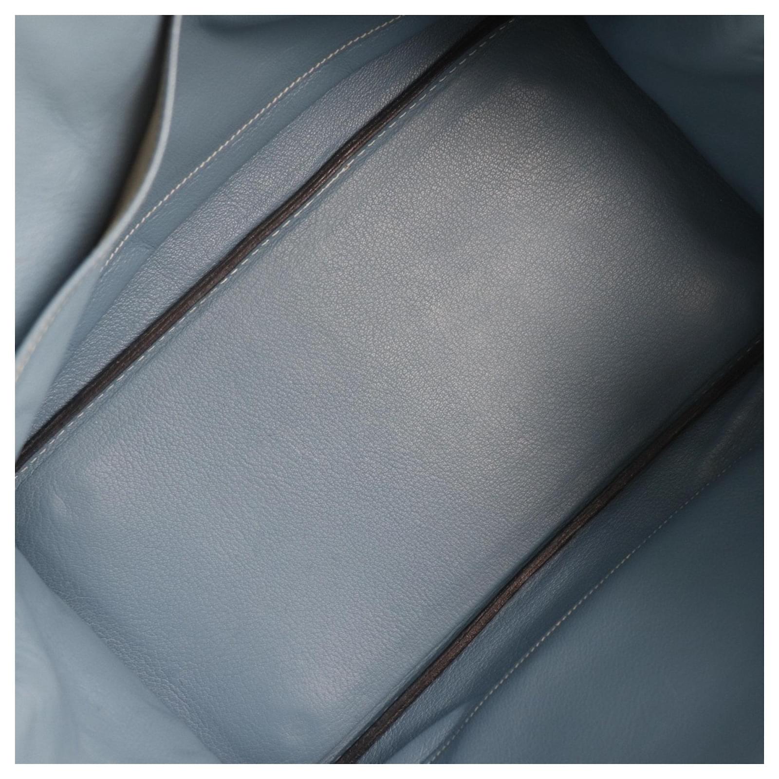 Hermès Birkin 35 Light blue Leather ref.801317 - Joli Closet