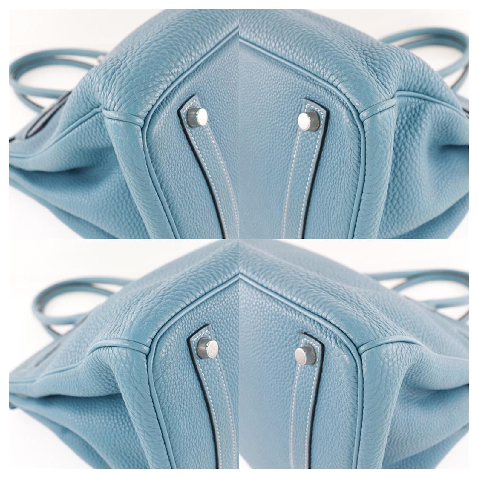 Hermès Birkin 35 Light blue Leather ref.801317 - Joli Closet