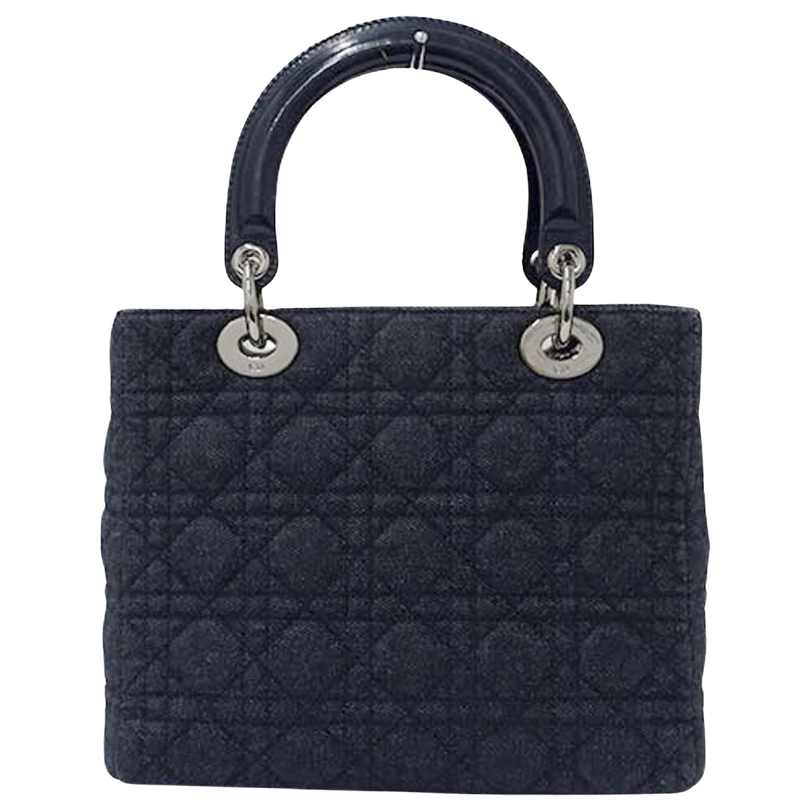 Dior Lady Dior Navy blue Denim ref.802559 - Joli Closet