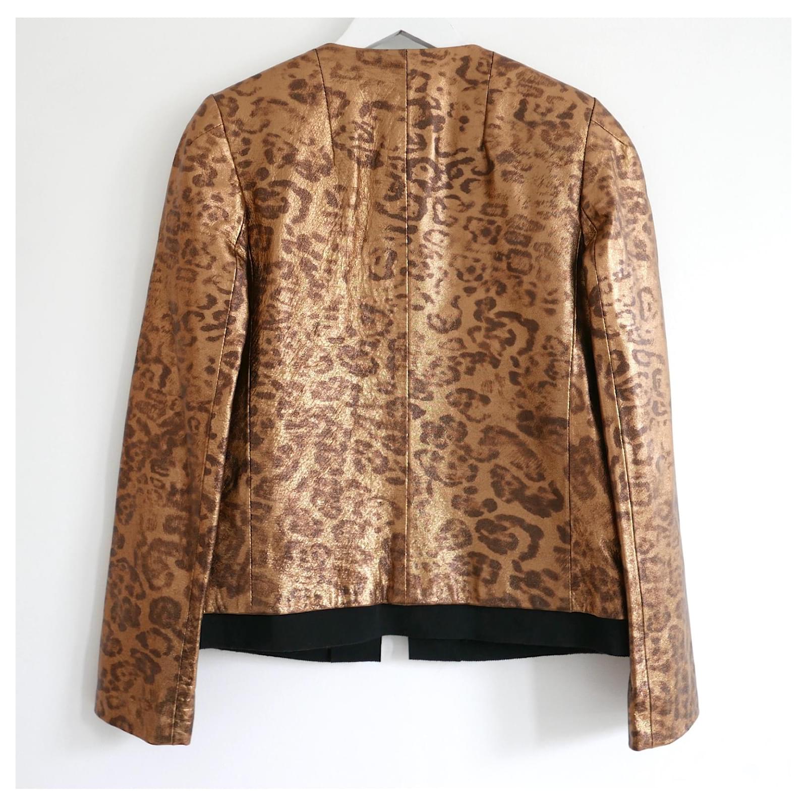 Golden Goose Gold Goose gold leather jacket ref.804077 - Joli Closet