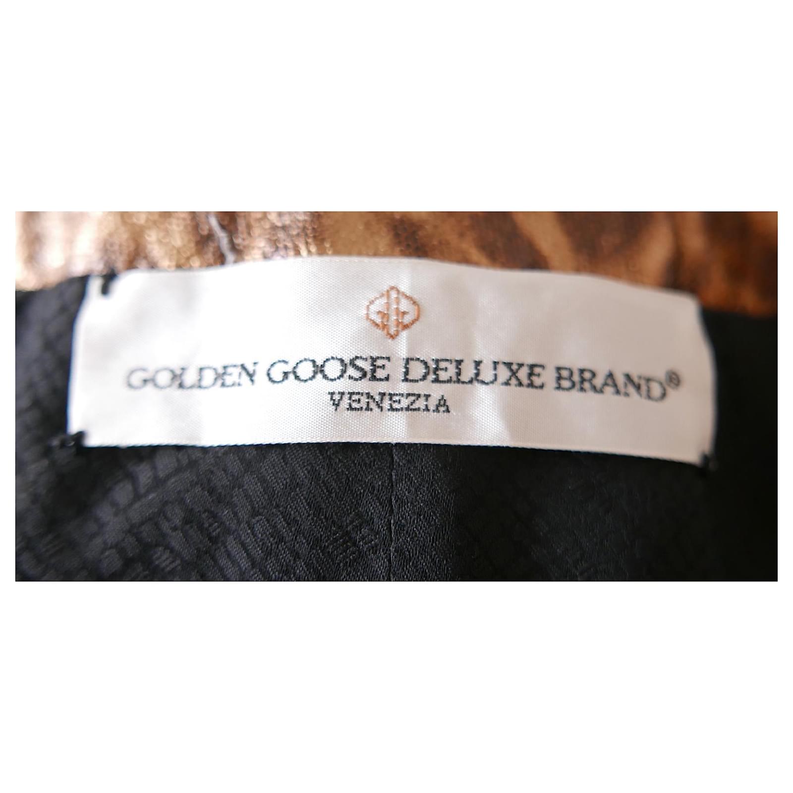Golden Goose Gold Goose gold leather jacket ref.804077 - Joli Closet
