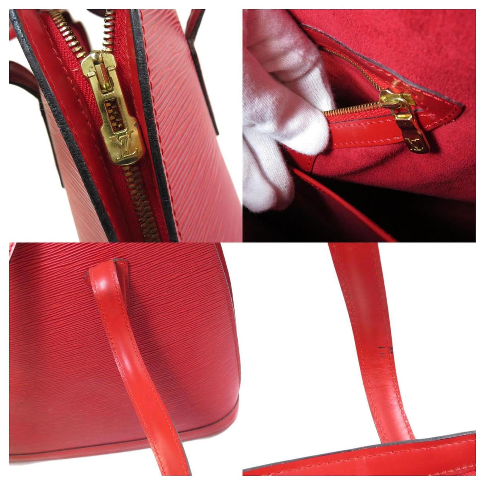 Louis Vuitton Lussac Red Leather ref.804387 - Joli Closet