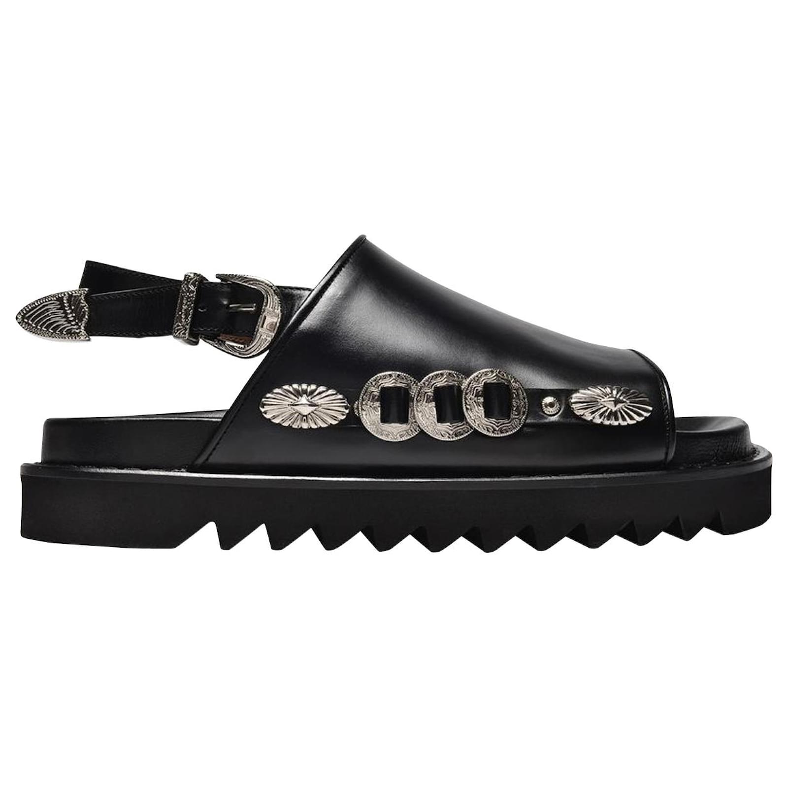 Toga Pulla Sandals in Black Leather ref.804576 - Joli Closet