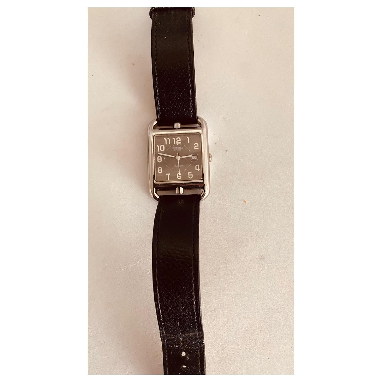 Hermès Relojes automáticos Negro Acero ref.804782 - Joli Closet