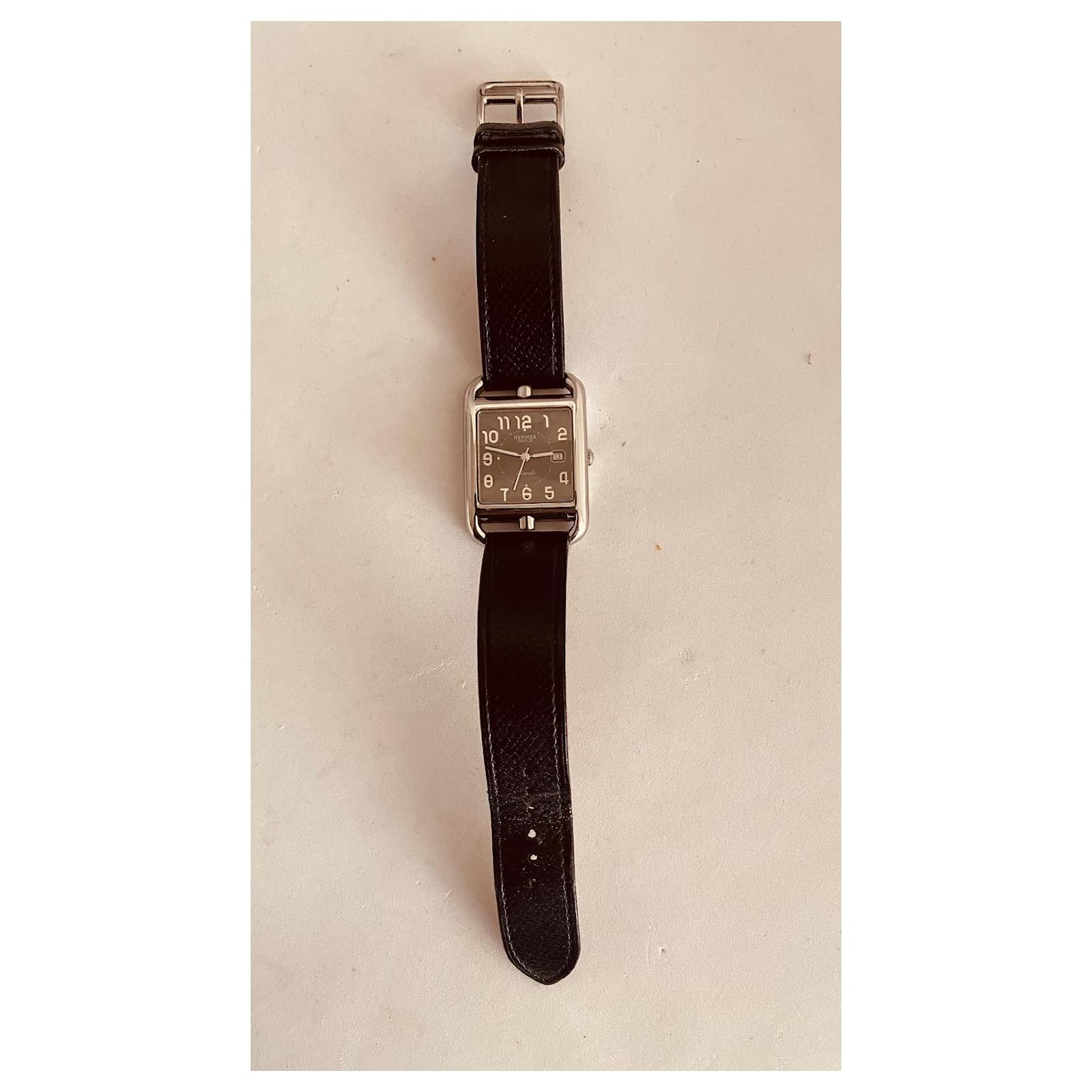 Hermès Relojes automáticos Negro Acero ref.804782 - Joli Closet