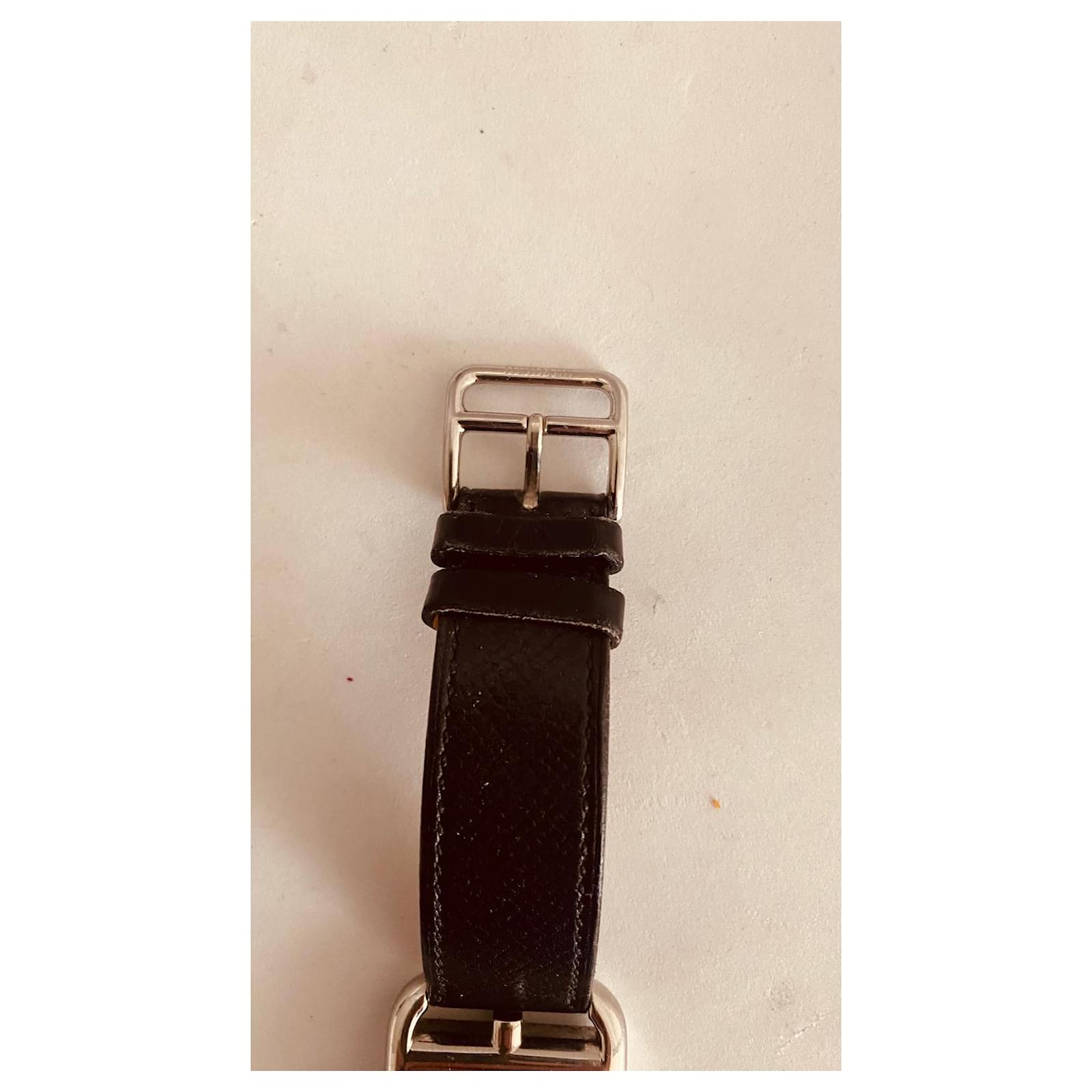 Hermès Relojes automáticos Negro Acero ref.804782 - Joli Closet