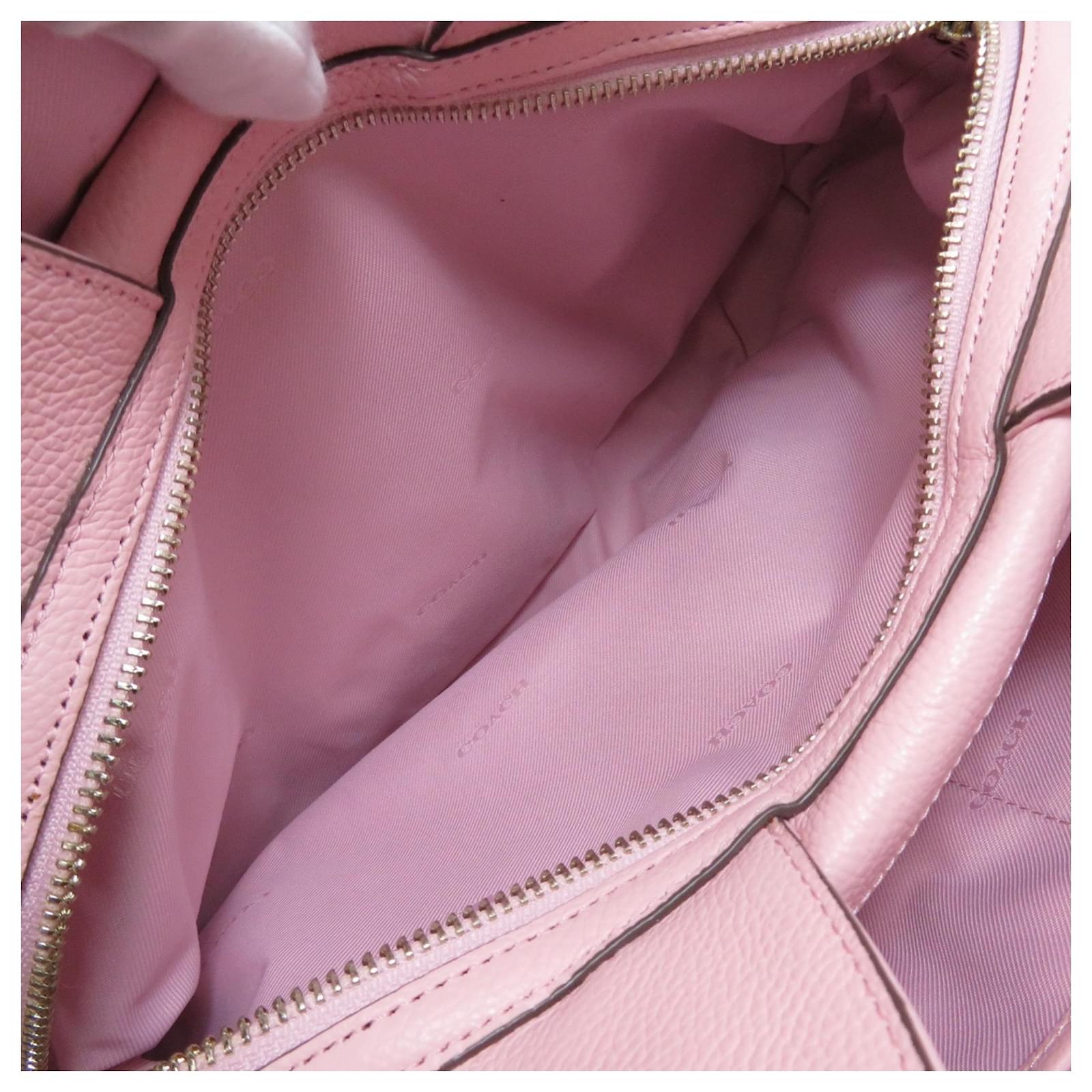 Coach Edie Pink Leather ref.804925 - Joli Closet