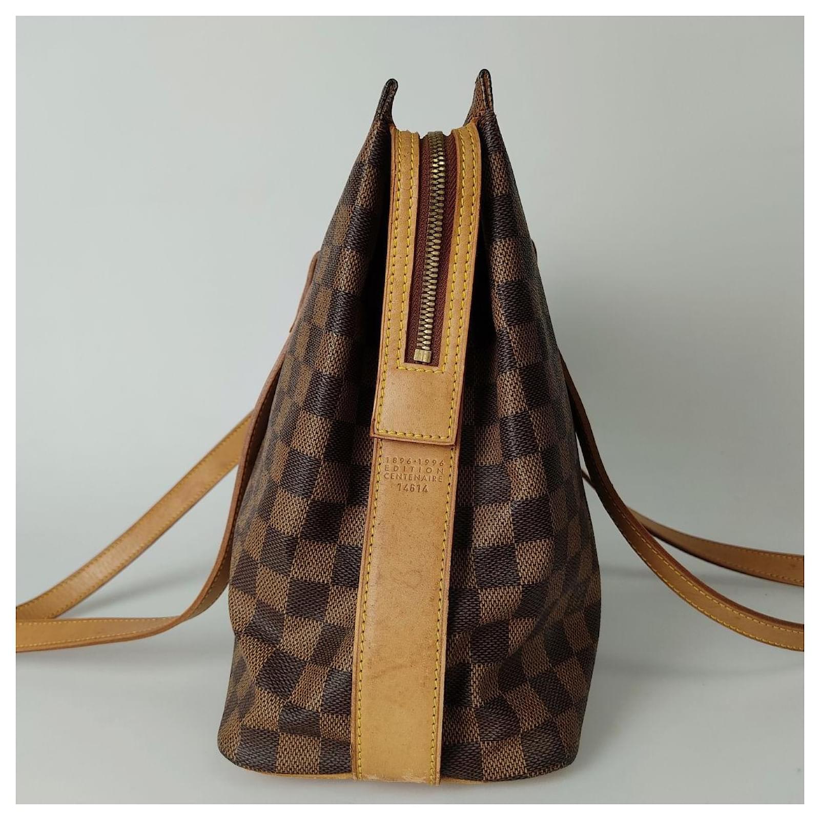 Louis Vuitton Chelsea bag Limited Edition Damier Ebene Brown Cloth ref ...