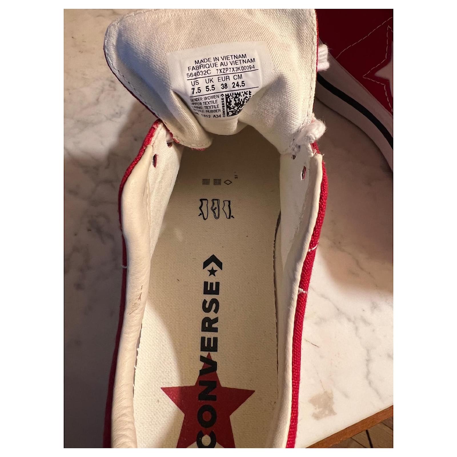 Converse One Star Red Cloth ref.807070 - Joli Closet