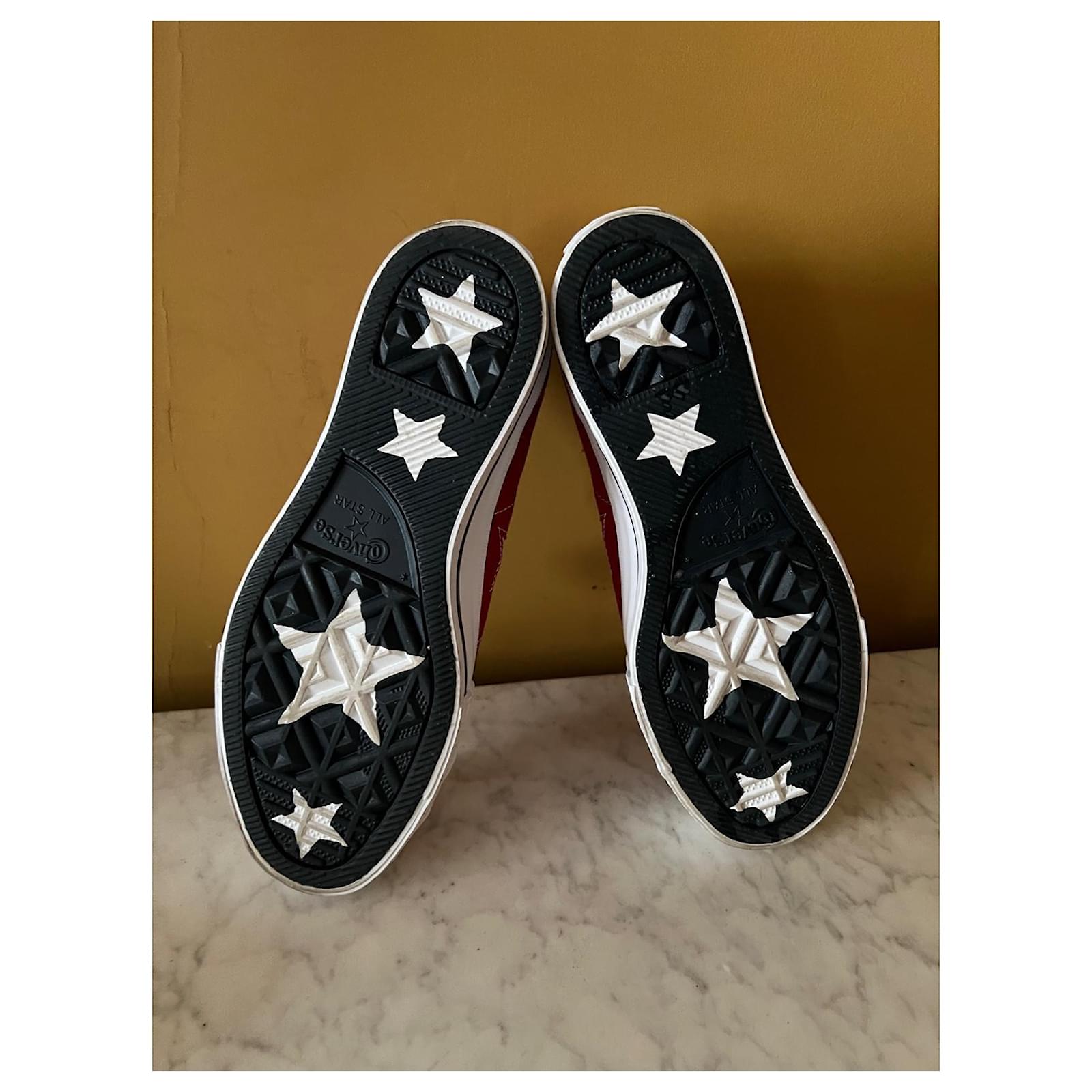 Converse One Star Red Cloth ref.807070 - Joli Closet